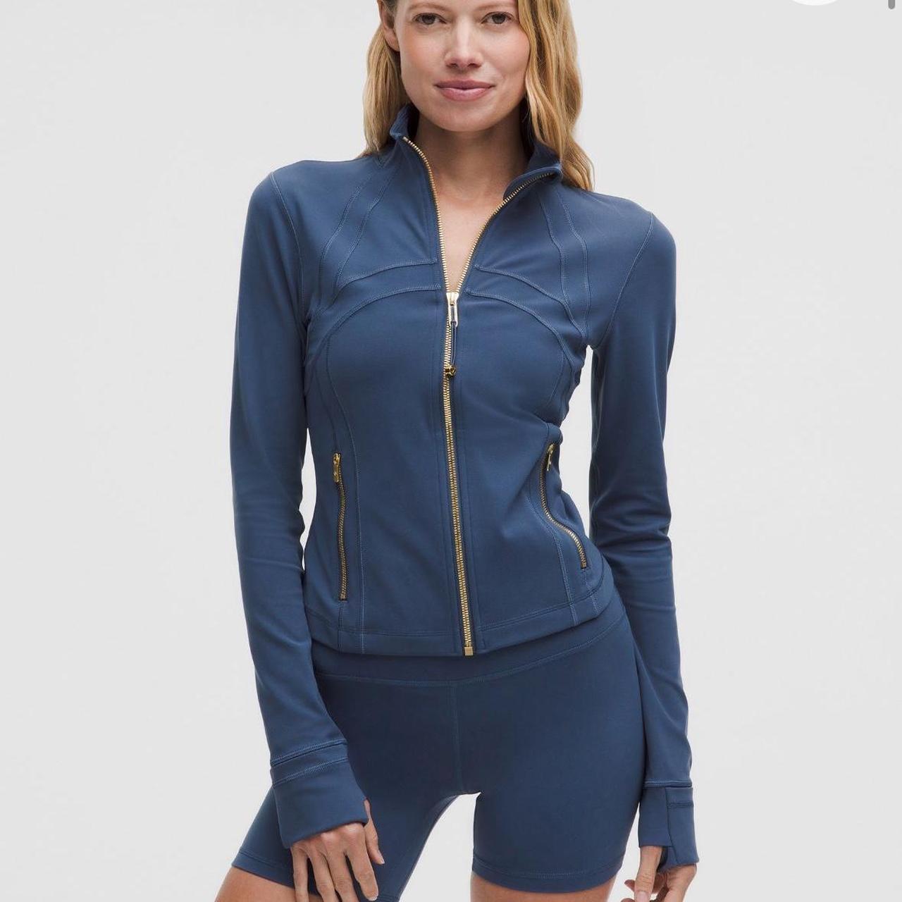 Lululemon Blue Twill With Gold Hardware... | Depop