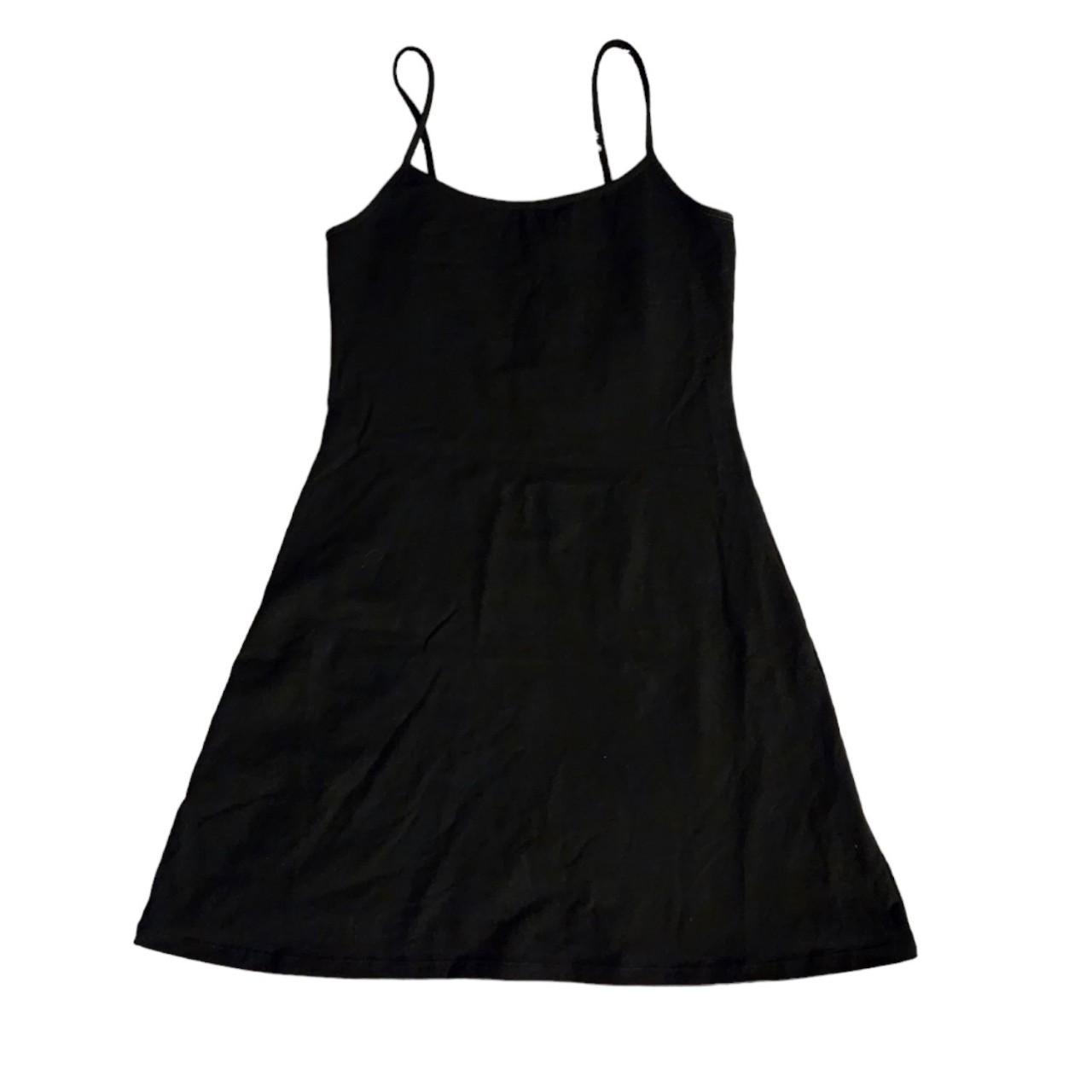 100% cotton & recycled cotton LBD with spaghetti straps - Depop