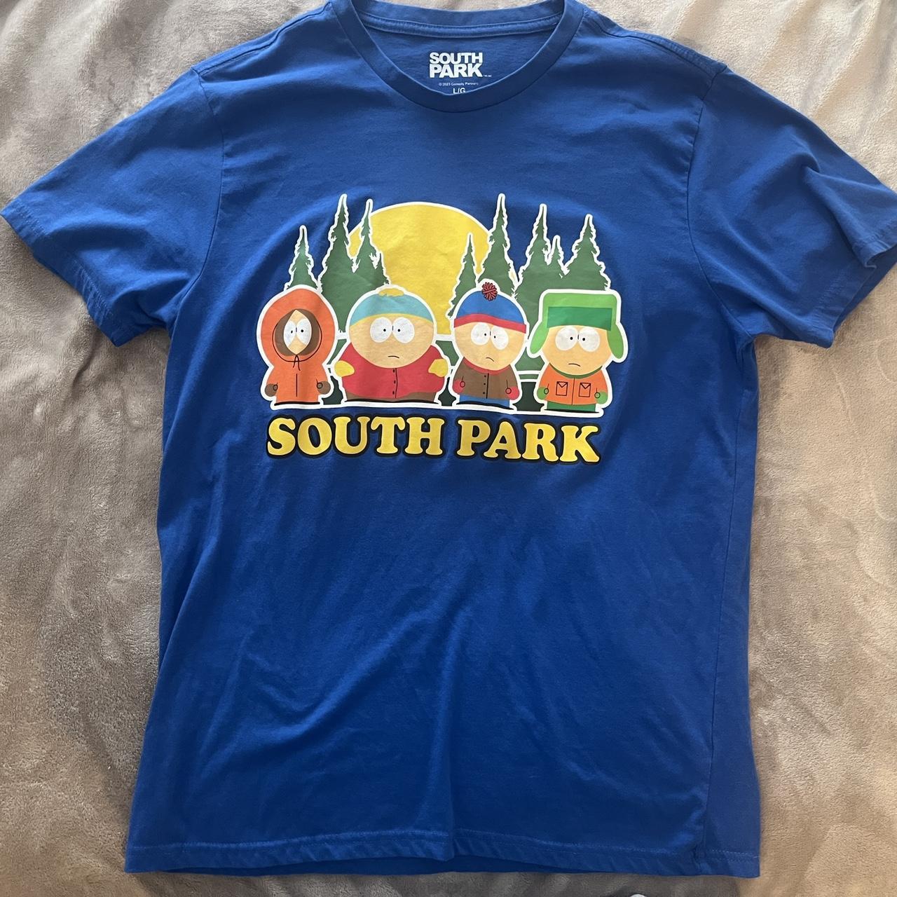 south park graphic t-shirt size: L auto-buy on,... - Depop
