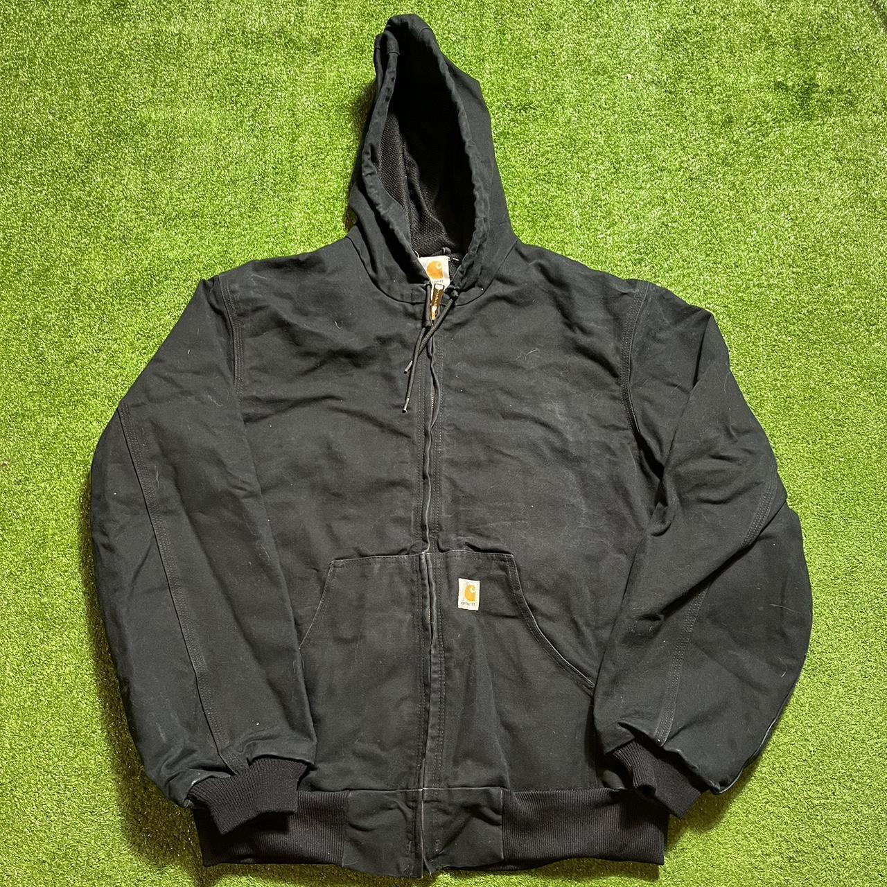 Vintage Black Carhartt jacket J131 black. In good... - Depop