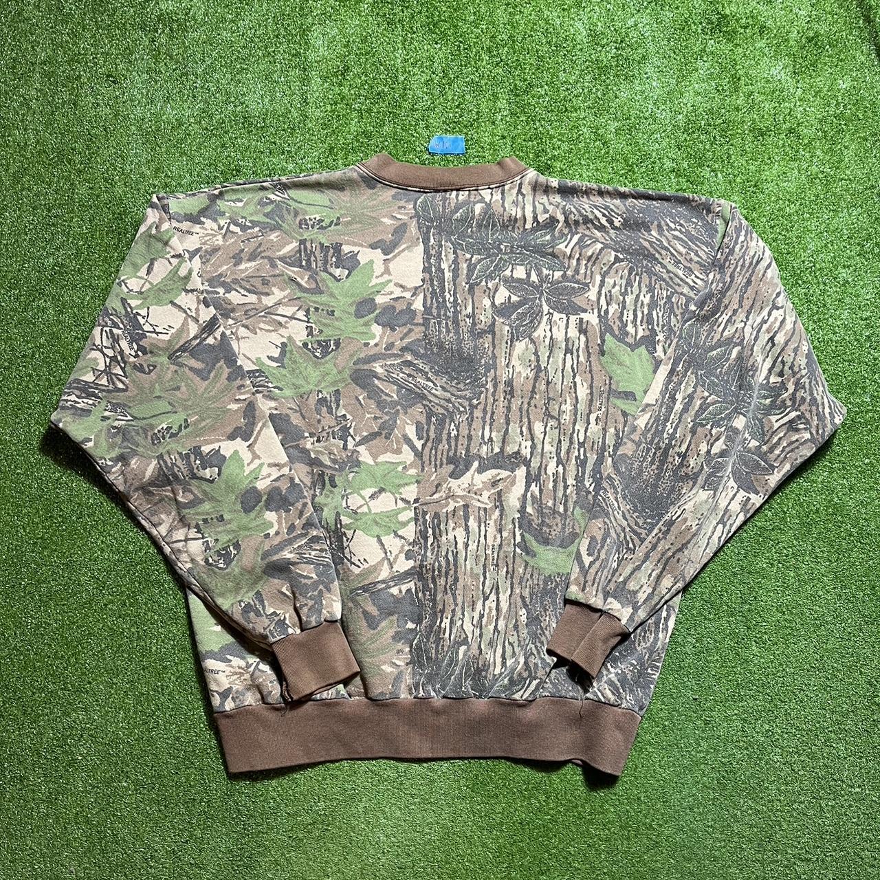 Vintage Camo Crewneck sweatshirt size 2XL in good... - Depop