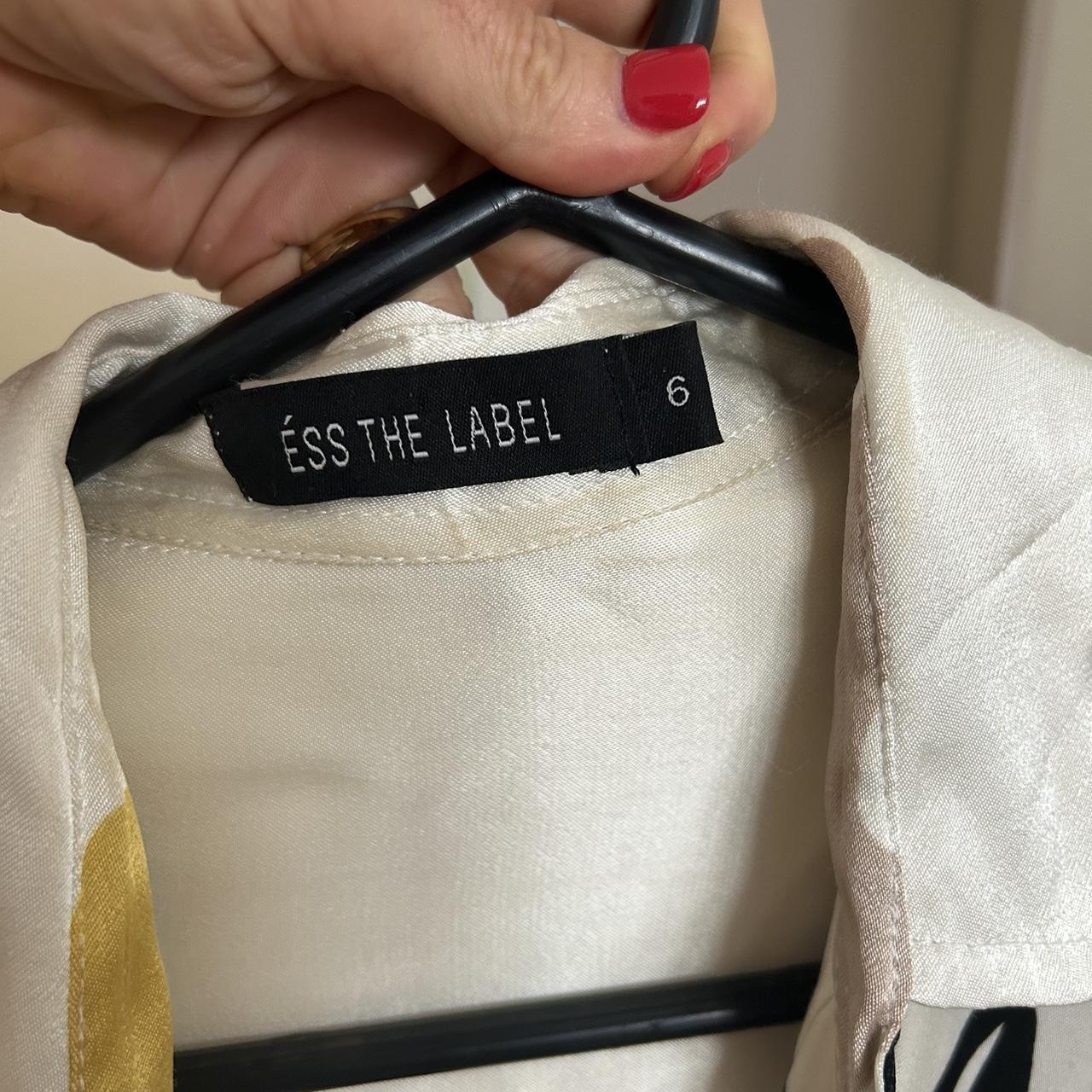 Ess The Label Satin set. Long sleeve shirt and high... - Depop