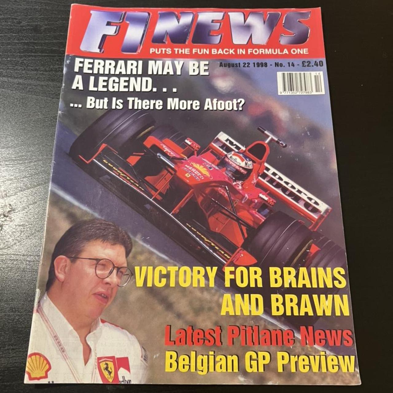 - F1 News August 1998 Magazine - Brawn and Belgian... - Depop