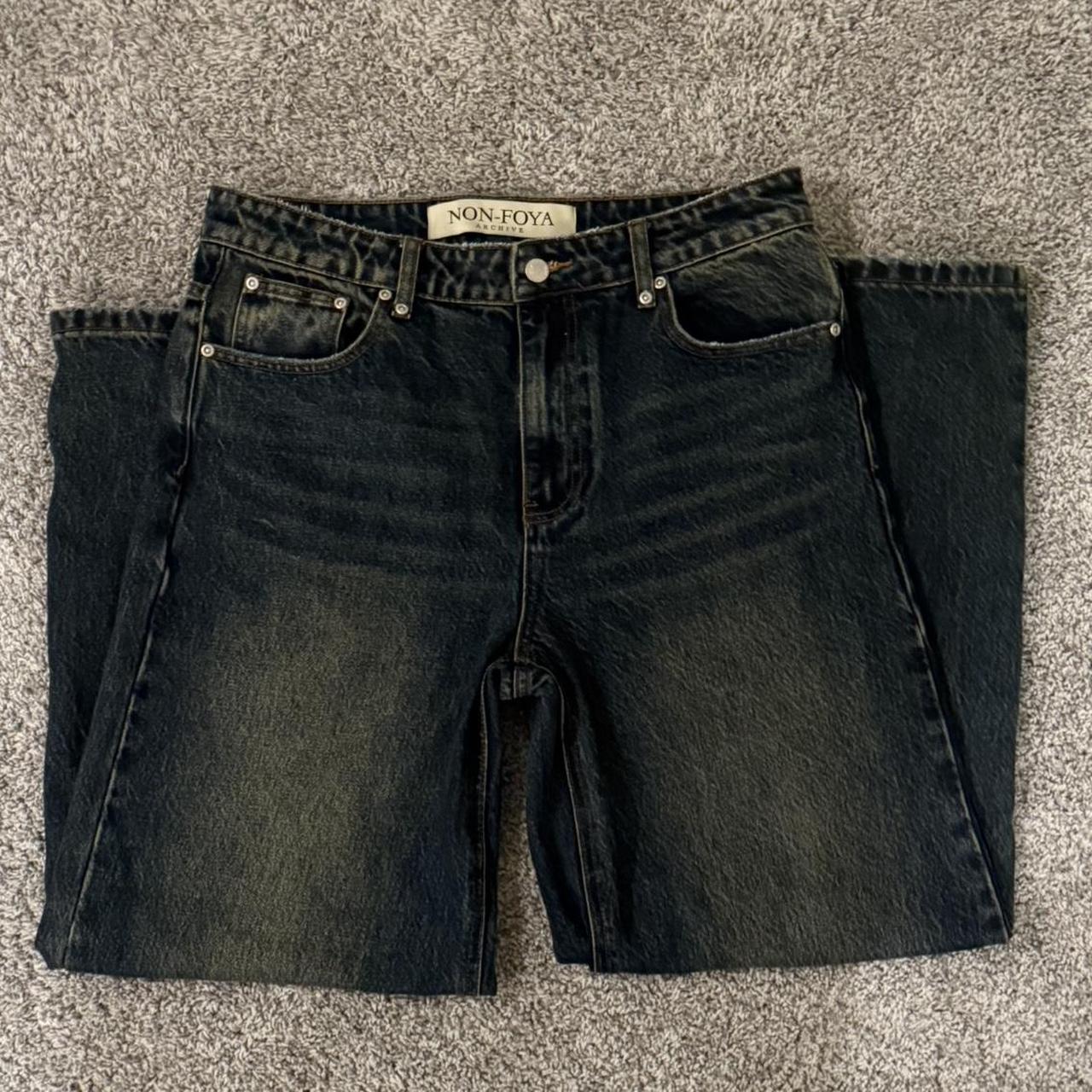 non foya nonfoya baggy denim jeans nothing wrong... - Depop