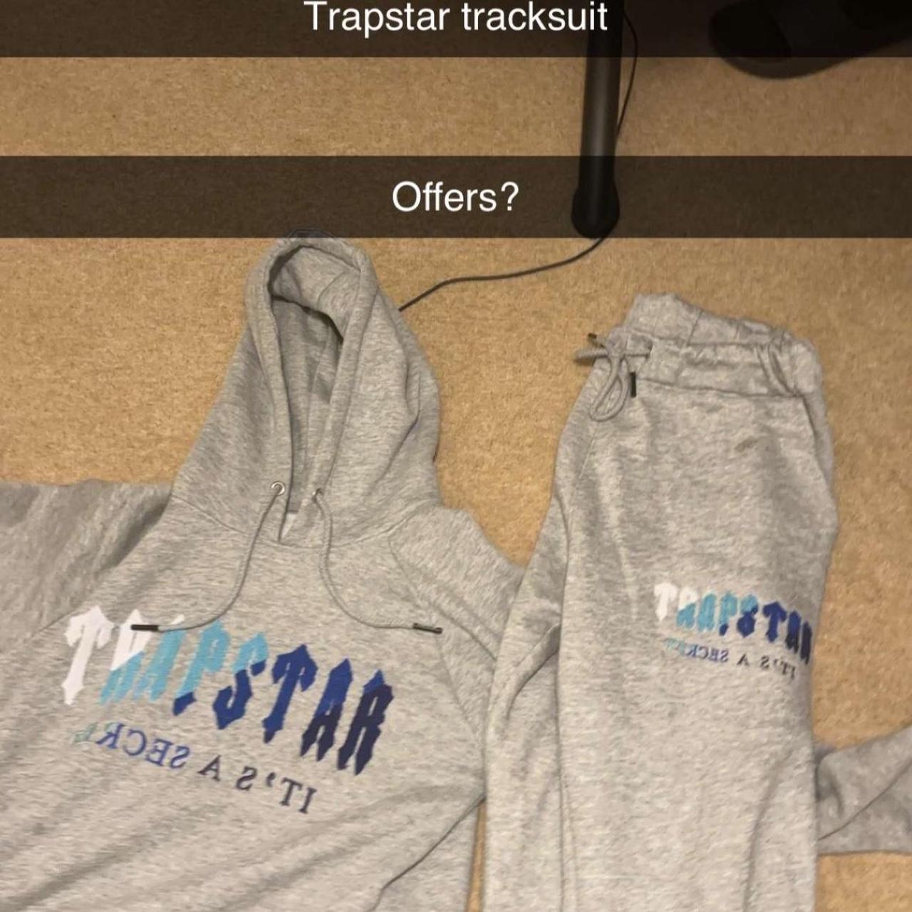 Ice blue trapstar tracksuit - Depop