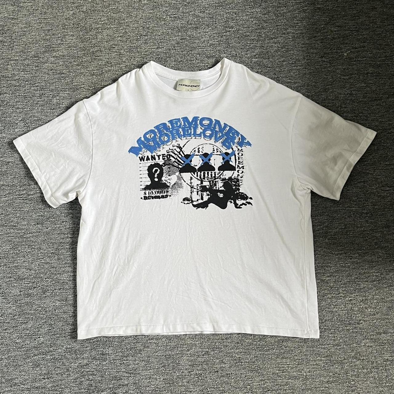 MORE MONEY MORE LOVE t shirt Size Medium Baggy... - Depop