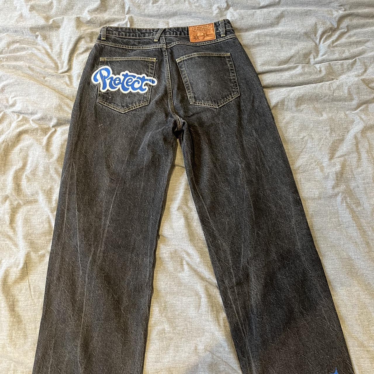 Protect Ldn Jeans Blue spike Very good... - Depop