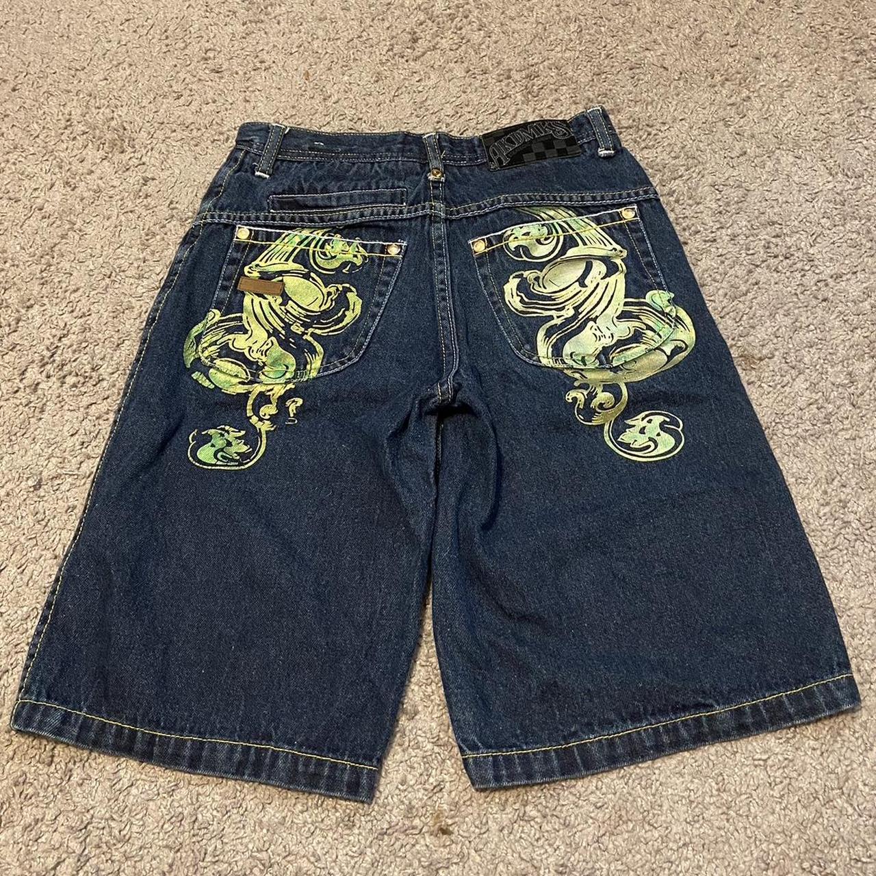 Kids Akademiks jean shorts In pretty good pre-loved... - Depop