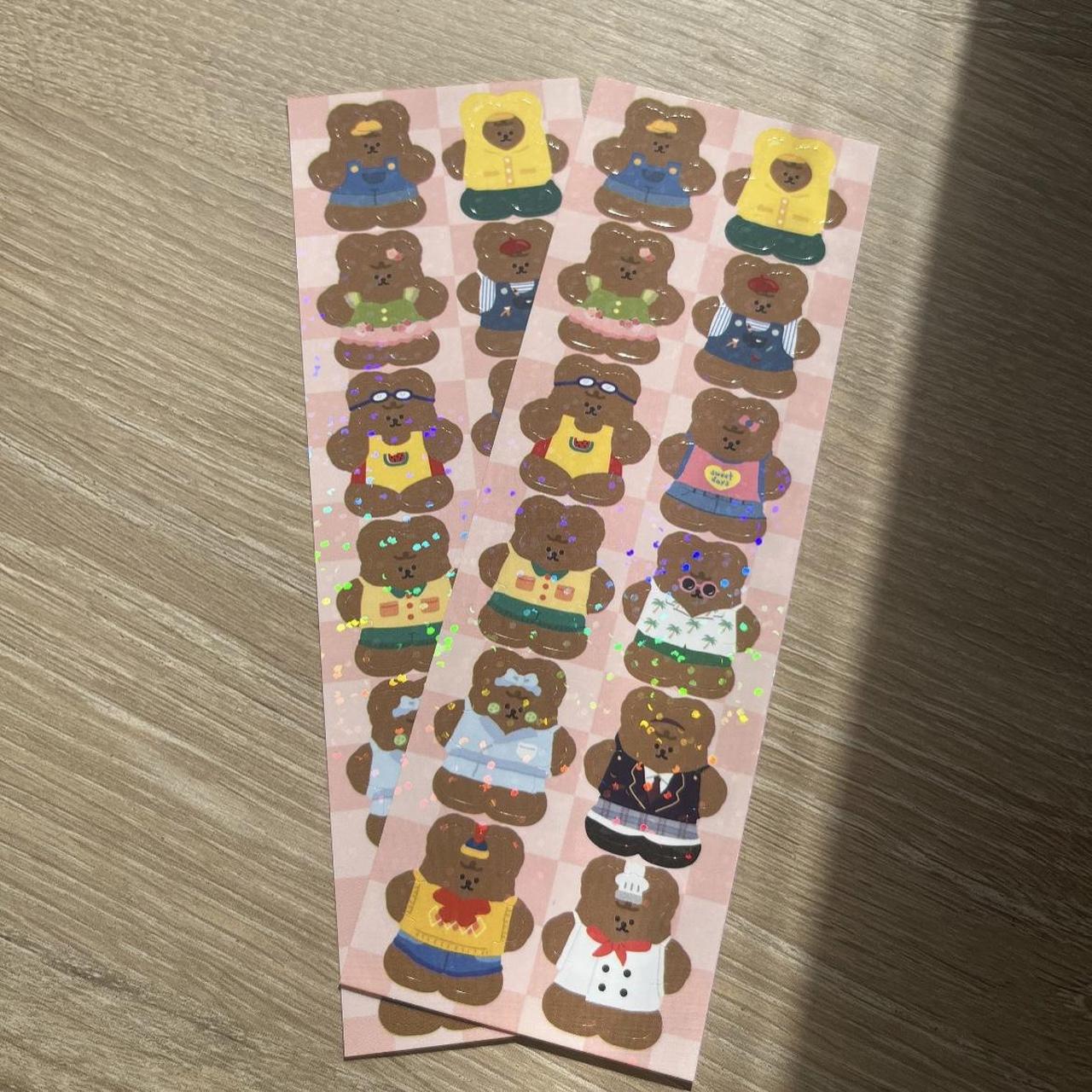 - HOLOGRAPHIC BEAR STICKERS i got these from artbox... - Depop
