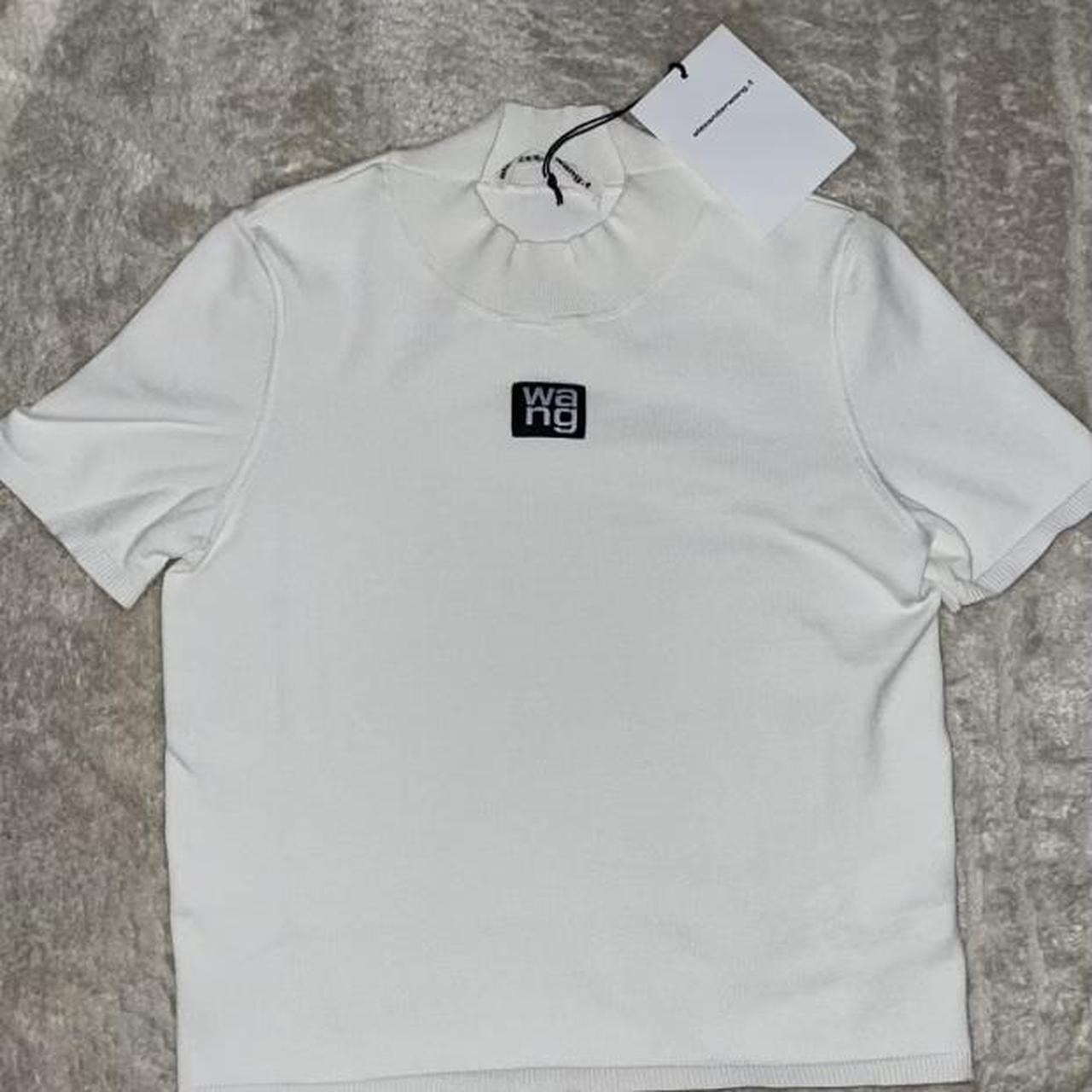 Alexander Wang Mock Neck Crop Top Size M. Buyers... - Depop