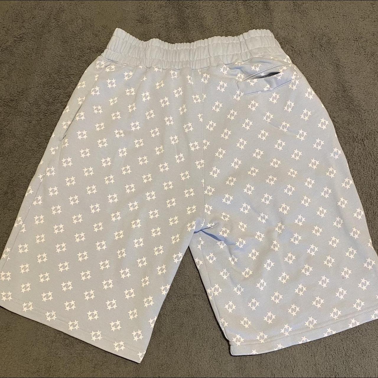 99 Based monogram shorts Size small can fit medium... - Depop