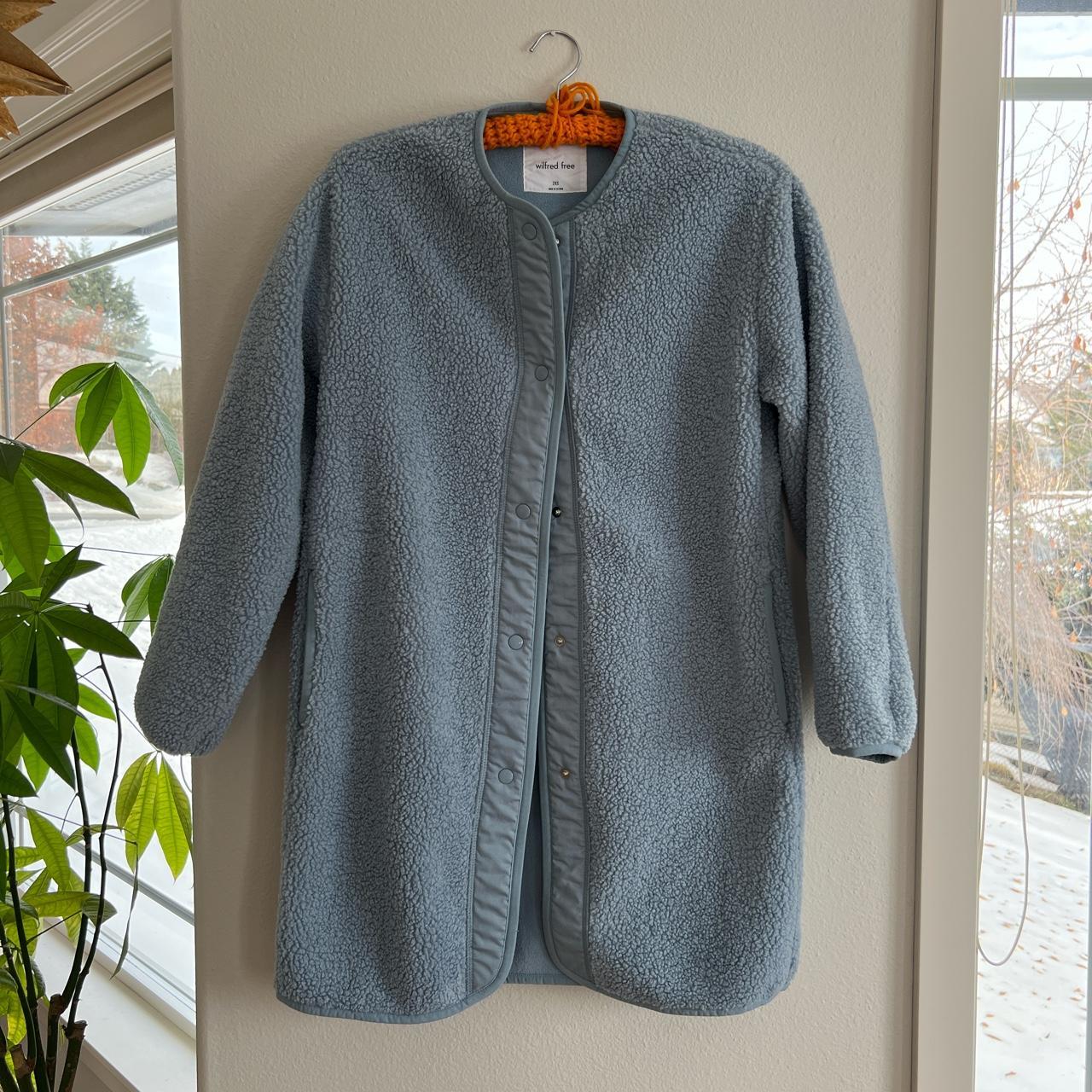 Wilfred Free Sherpa Long Liner Jacket Size XXS (but... - Depop