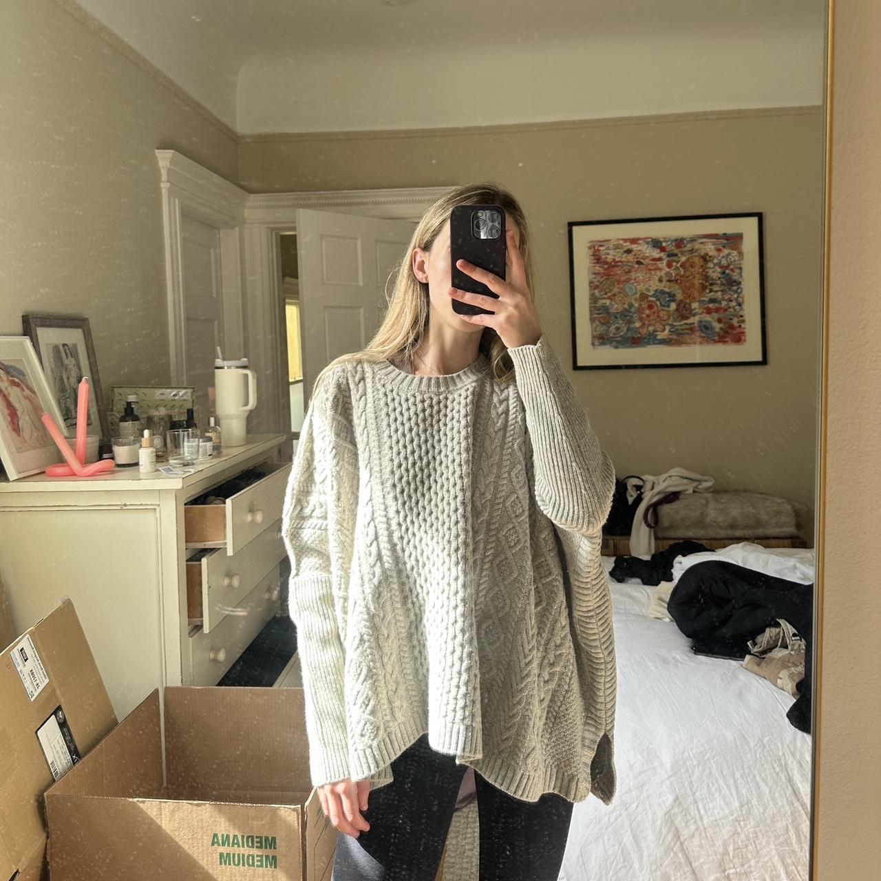 March by Marc jacobs wool oversized sweater. Cable knit - Depop