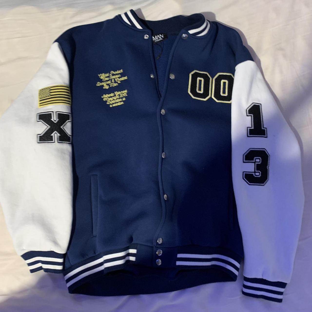 Boohooman varsity jacket #streetwear #varsity... - Depop