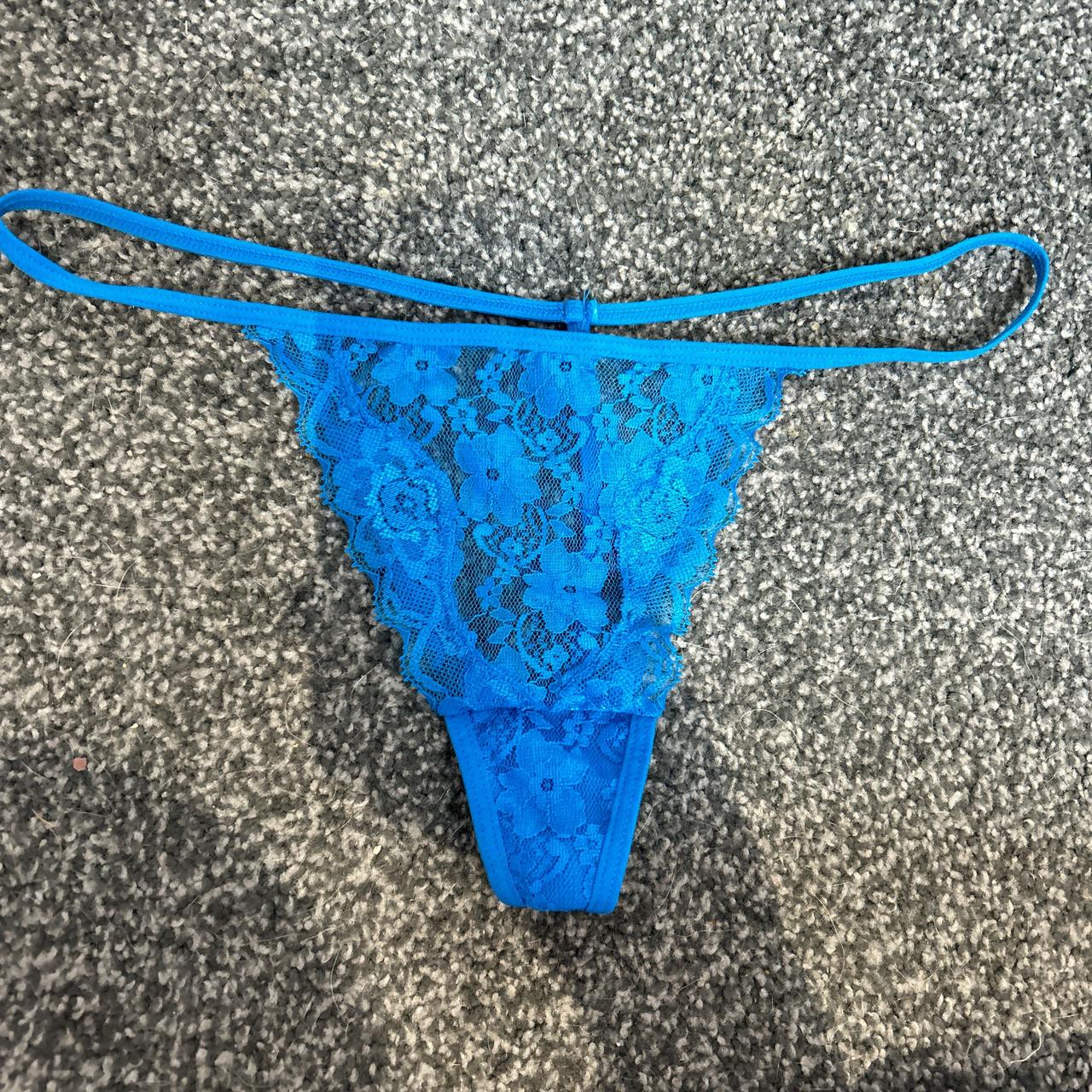 Lacy blue g-string Very cute Ifykyk Tell me if u... - Depop