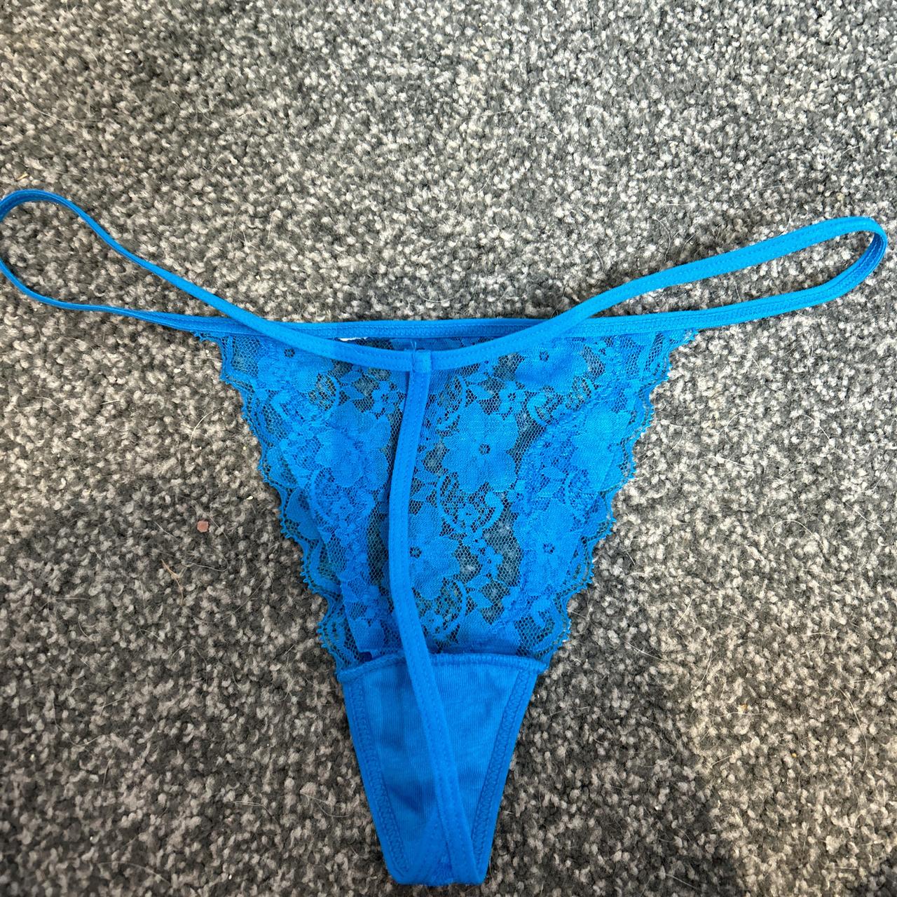 Lacy blue g-string Very cute Ifykyk Tell me if u... - Depop