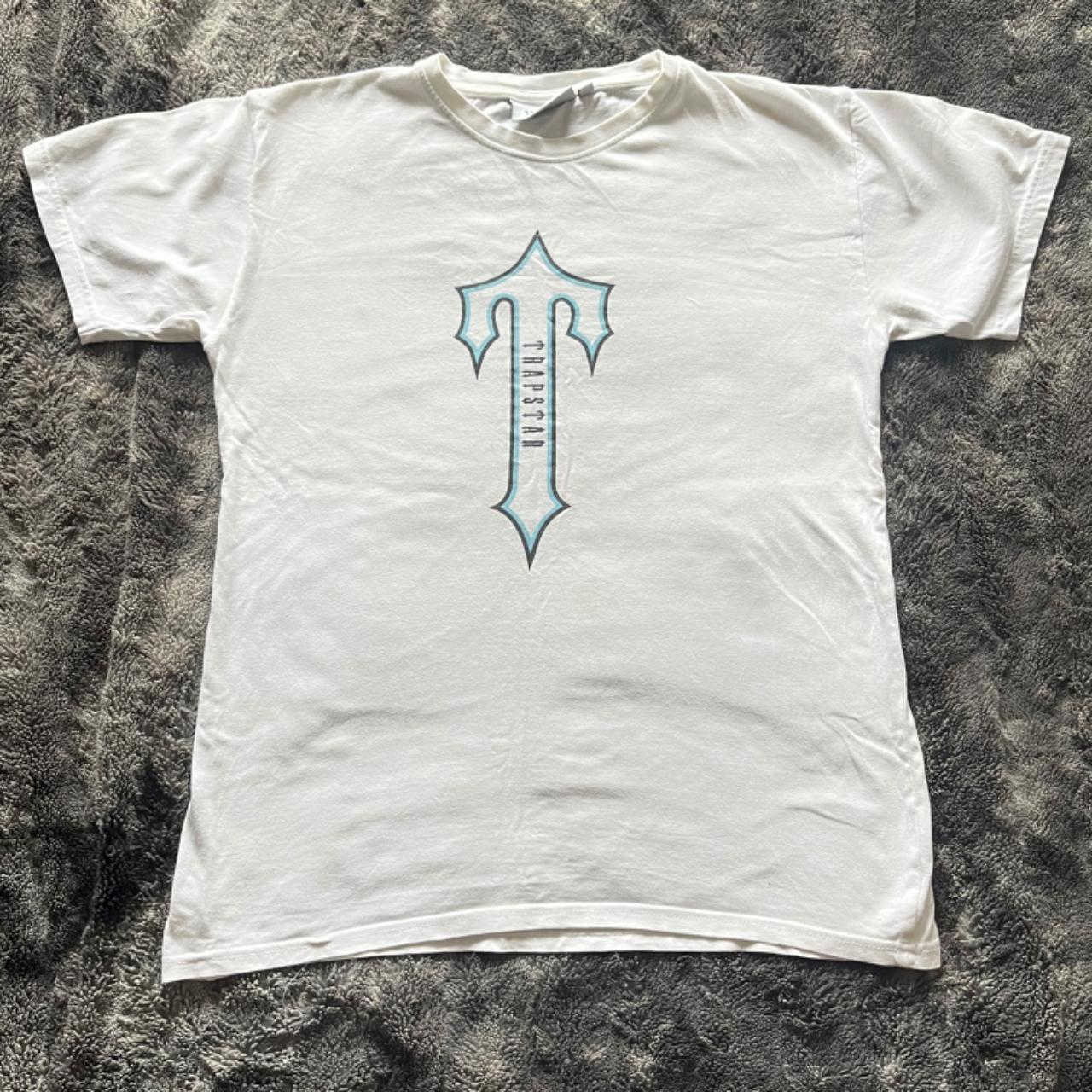 White Trapstar T Shirt Iron “T” design Great... - Depop