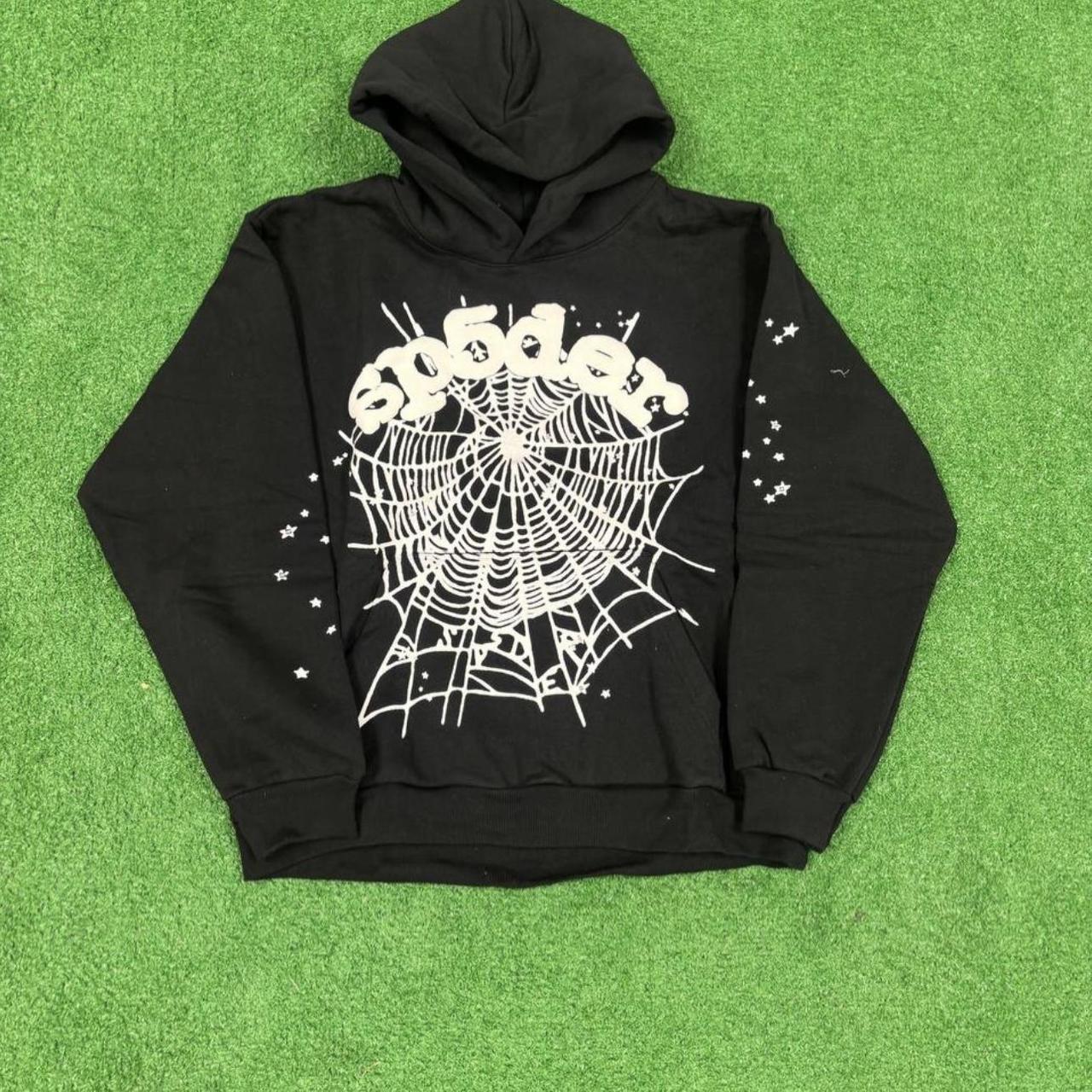 Black and white Spider Worldwide hoodie #skater #sp5der - Depop