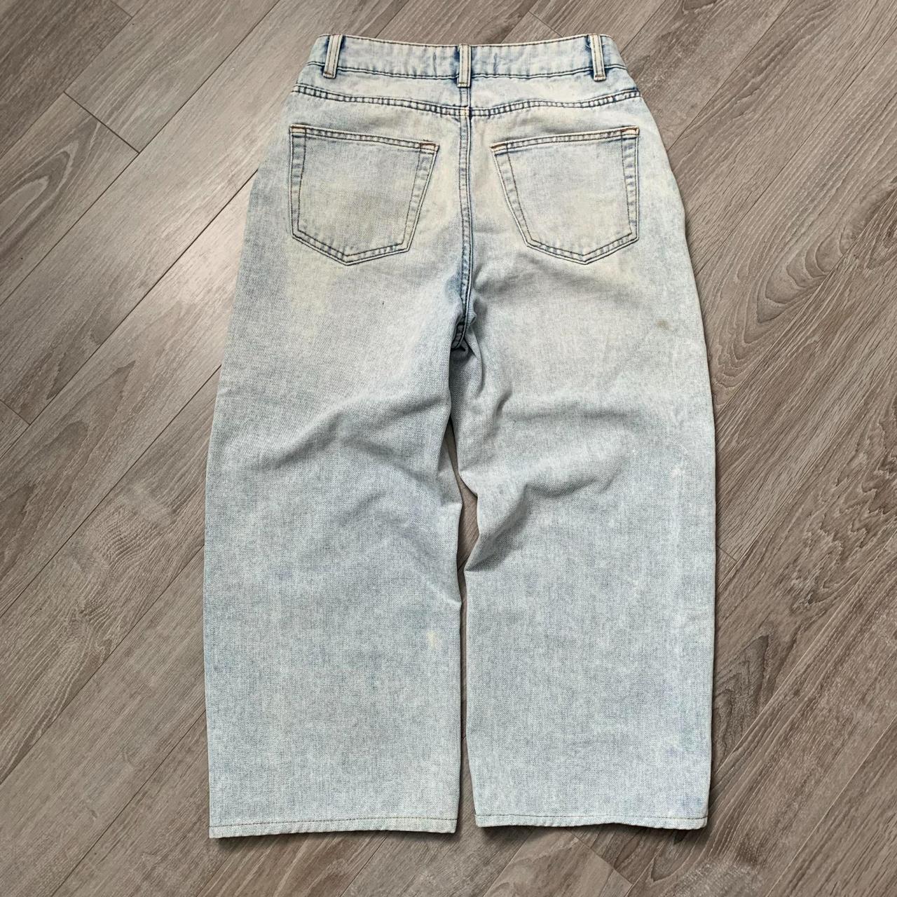 REFUGE WOMEN’S WIDE LEG JEANS FADED WAIST:... - Depop