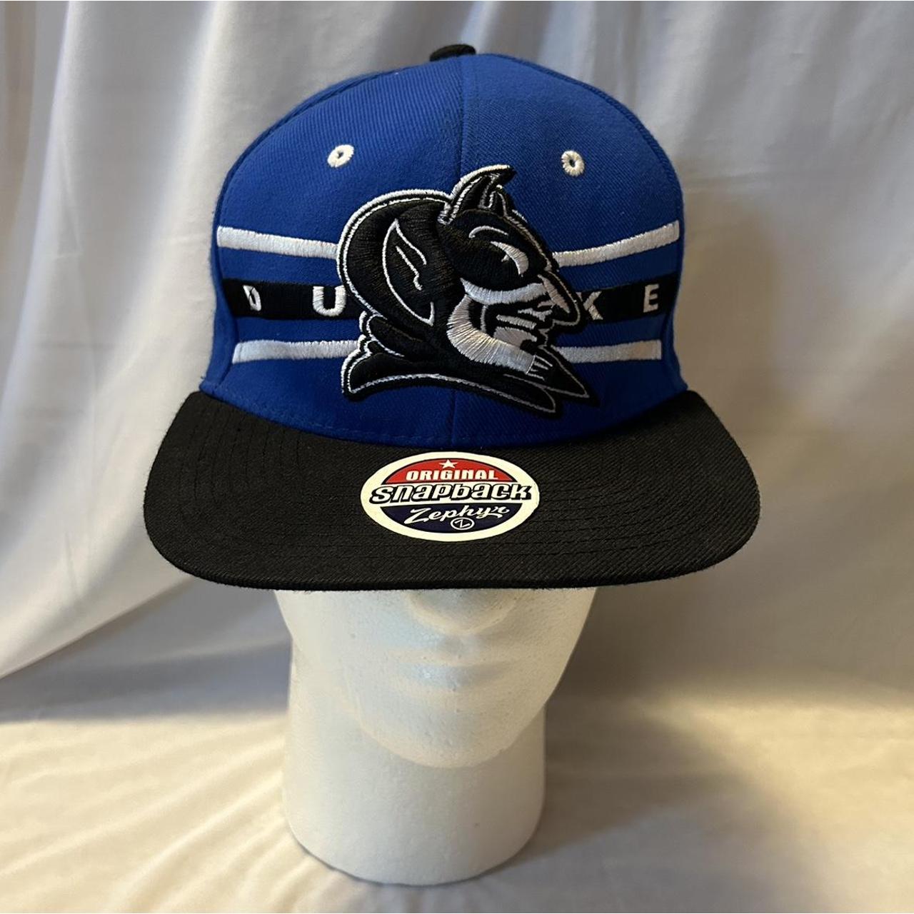 Duke Men's Blue and White Hat | Depop