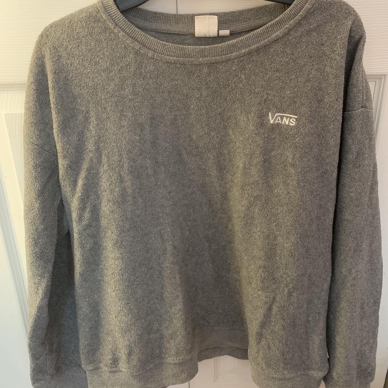 Super soft Vans crewneck size L! grey great... - Depop