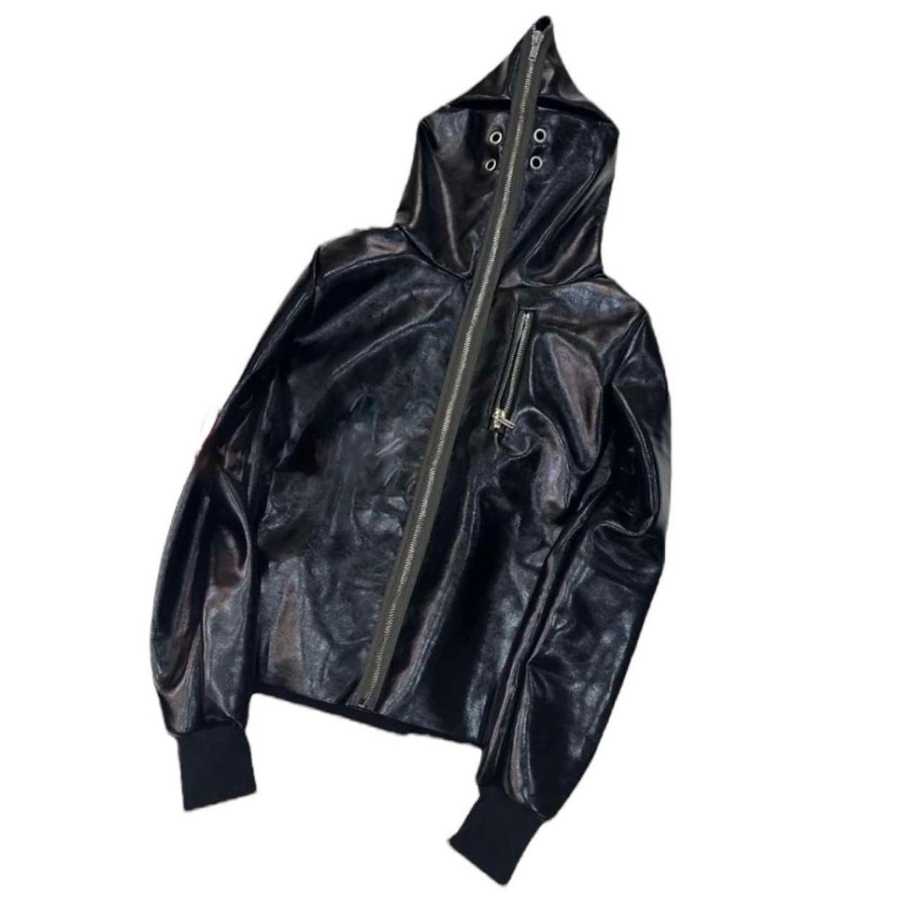 Rick Owens Strobe F/W 22 Leather Gimp Jacket Size... - Depop