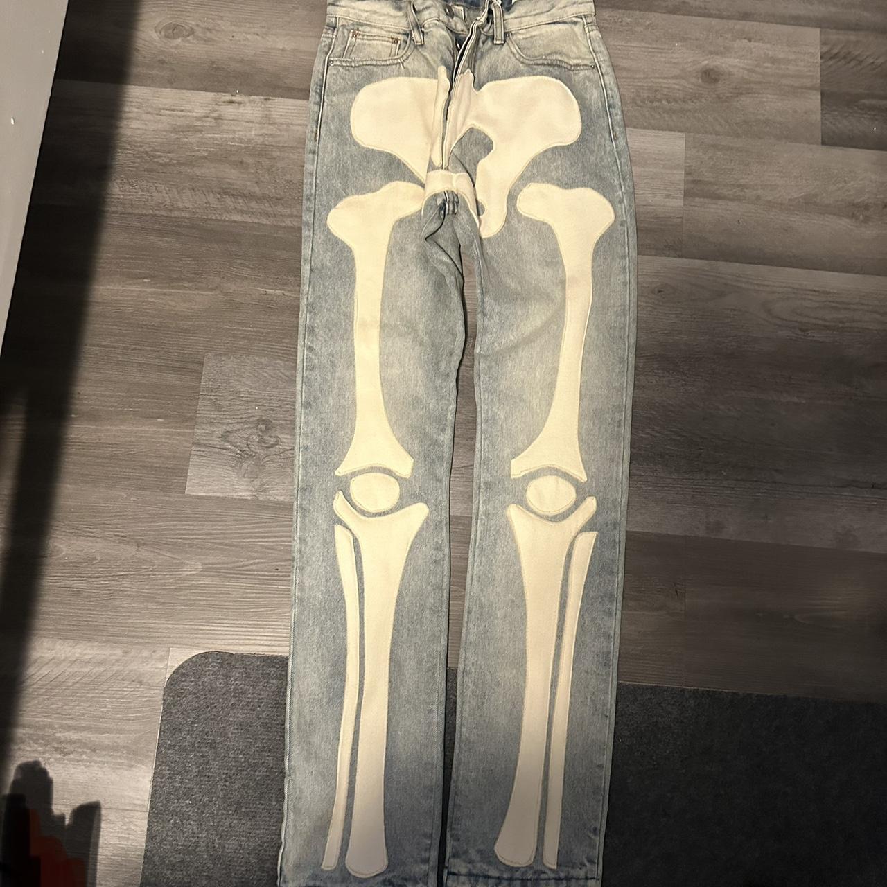 mnml skeleton jeans // size 30 // never been used... - Depop