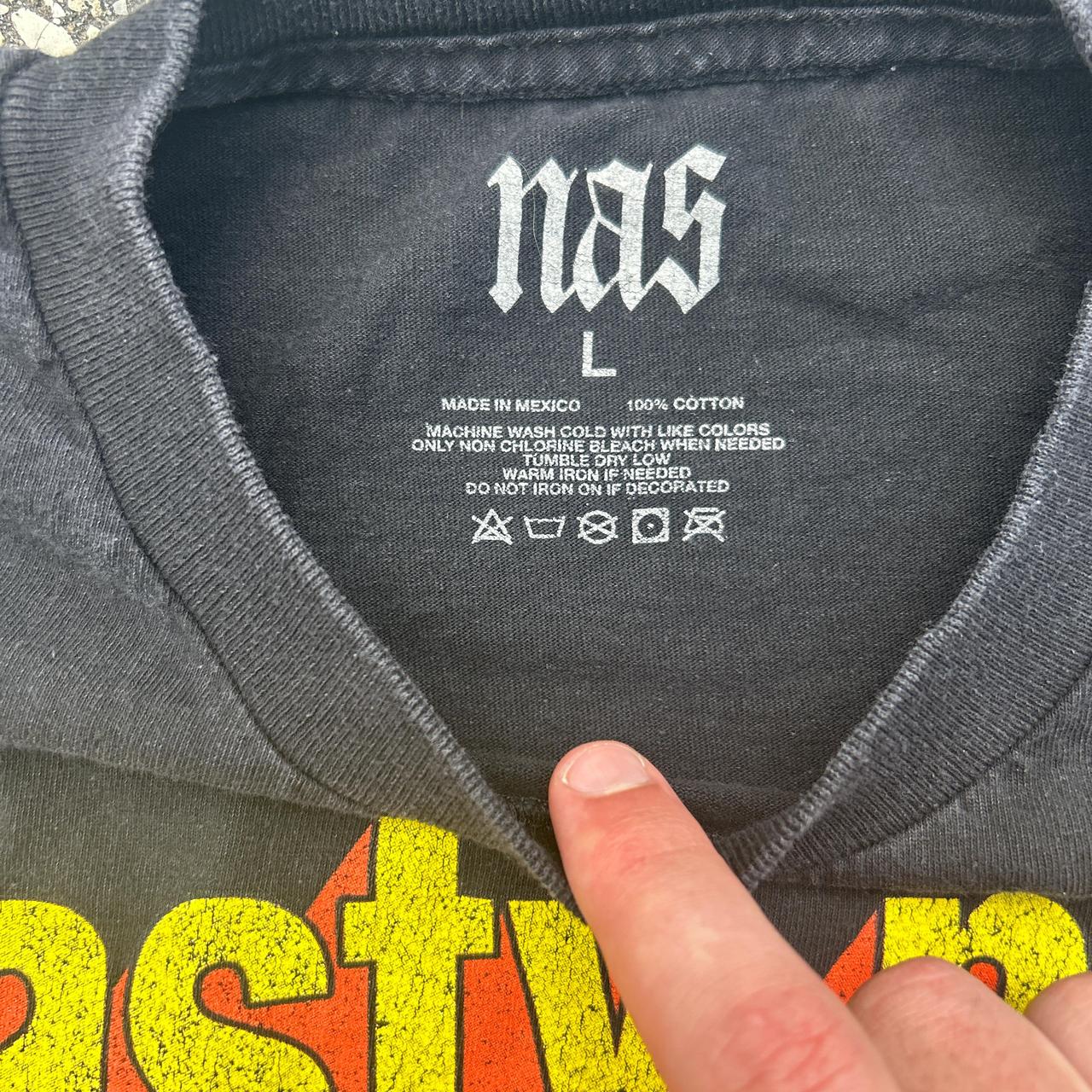 nas bootleg rap tee shirt 1990’s nasty nas rap... - Depop
