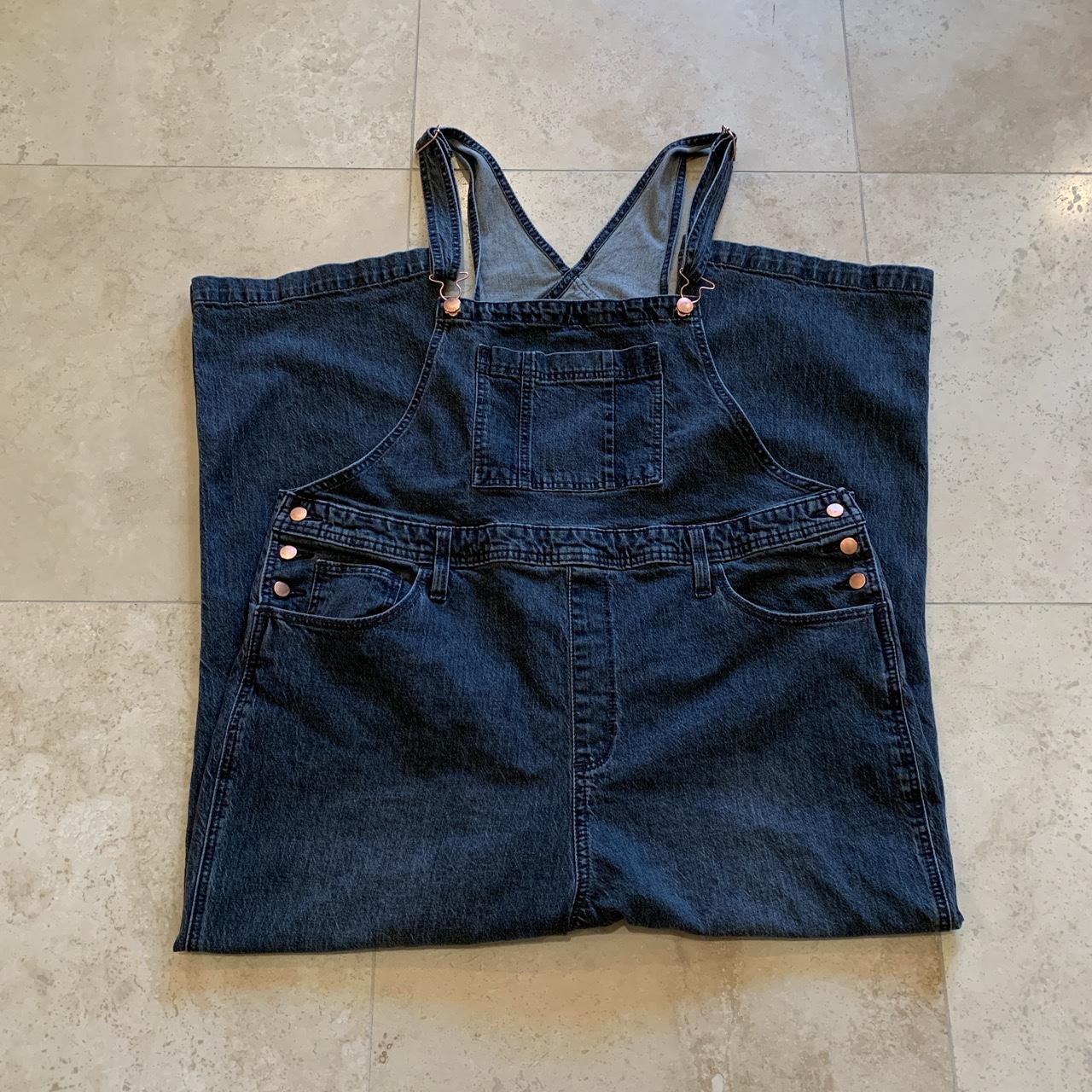 Vintage 90s Acid Wash Overalls, size 34 waist, in... - Depop