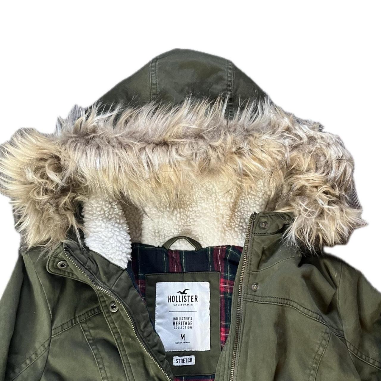 Womens y2k dolls kill fur lined hood zip up jacket!... | Depop