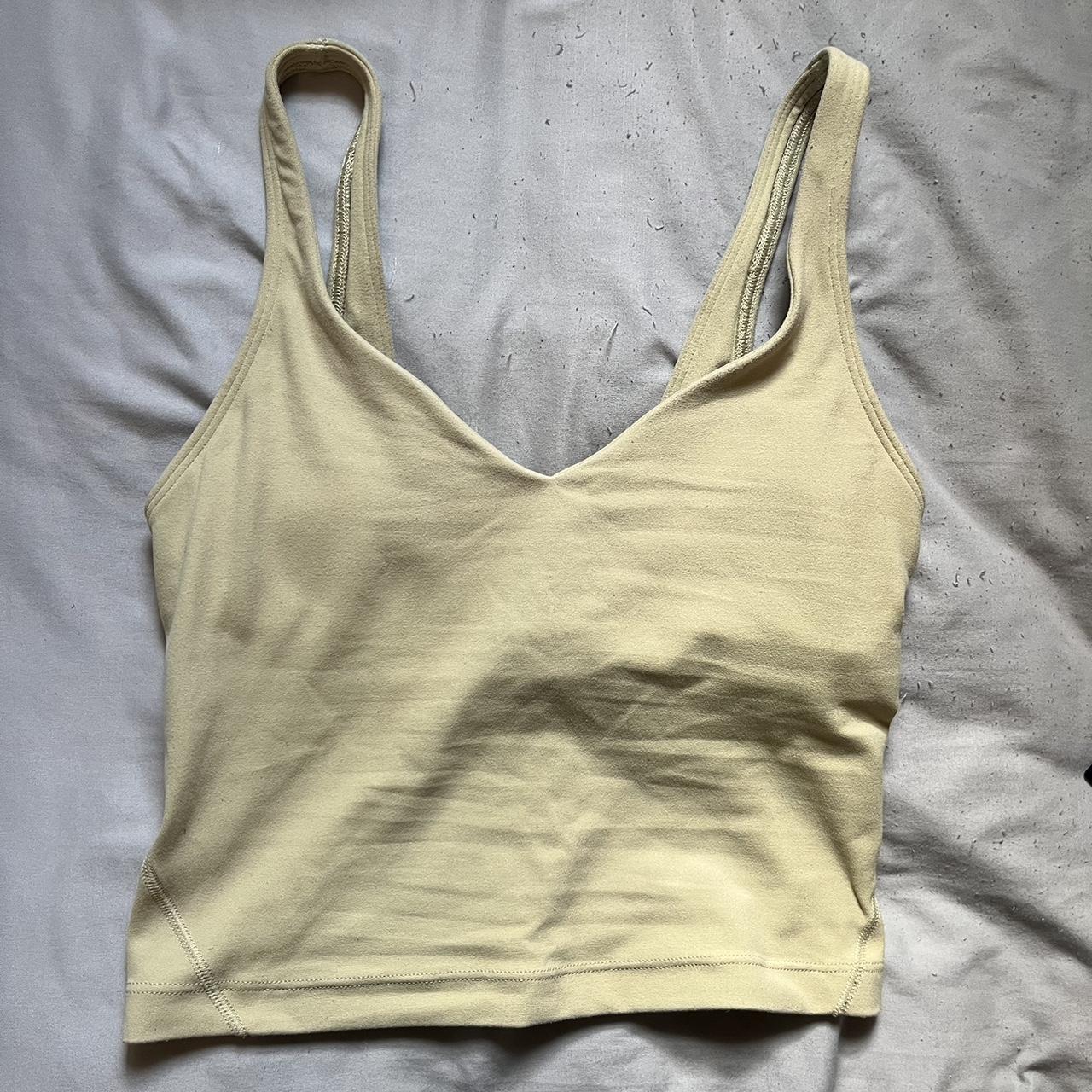 Lululemon align tank light green size 0 So so comfy... - Depop