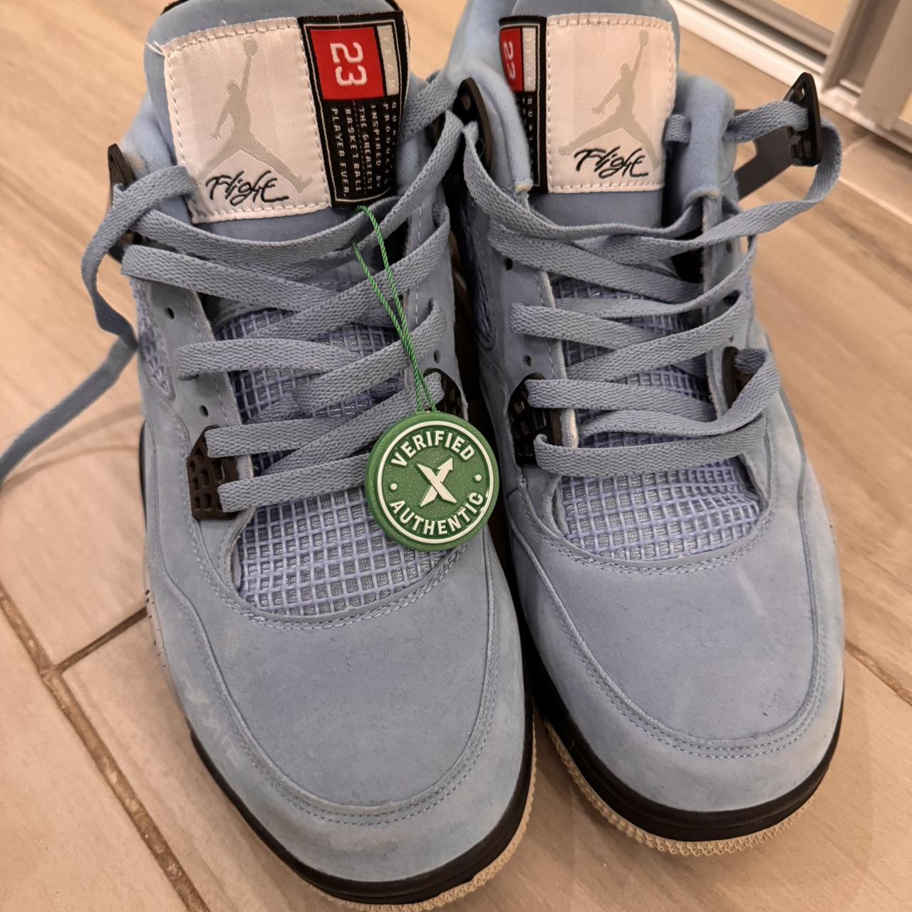 Jordan 4 Retro University Blue (UNC) #drip ... - Depop