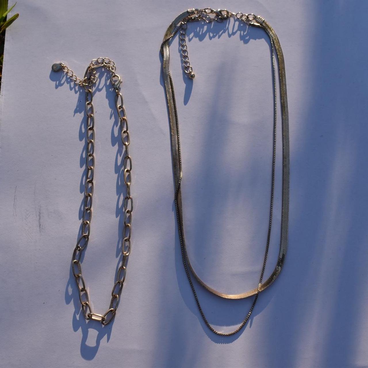 princess polly gold chain necklace bundle! ️‍🔥 in... - Depop