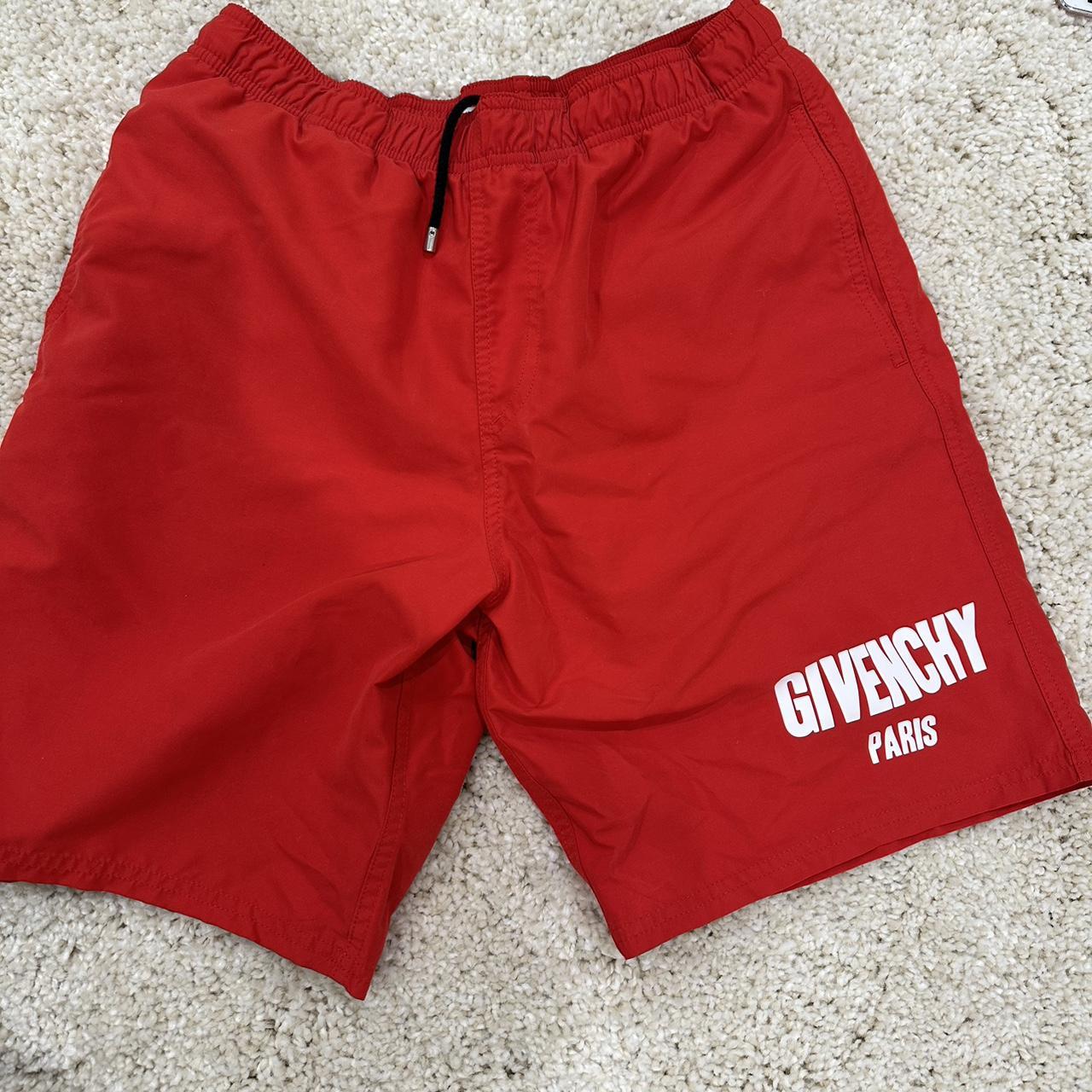 Givenchy Paris red swim trunks, worn once Open to... - Depop