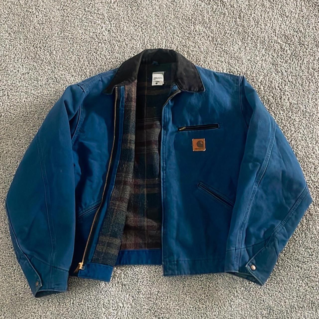 Carhartt Men's Blue Jacket | Depop