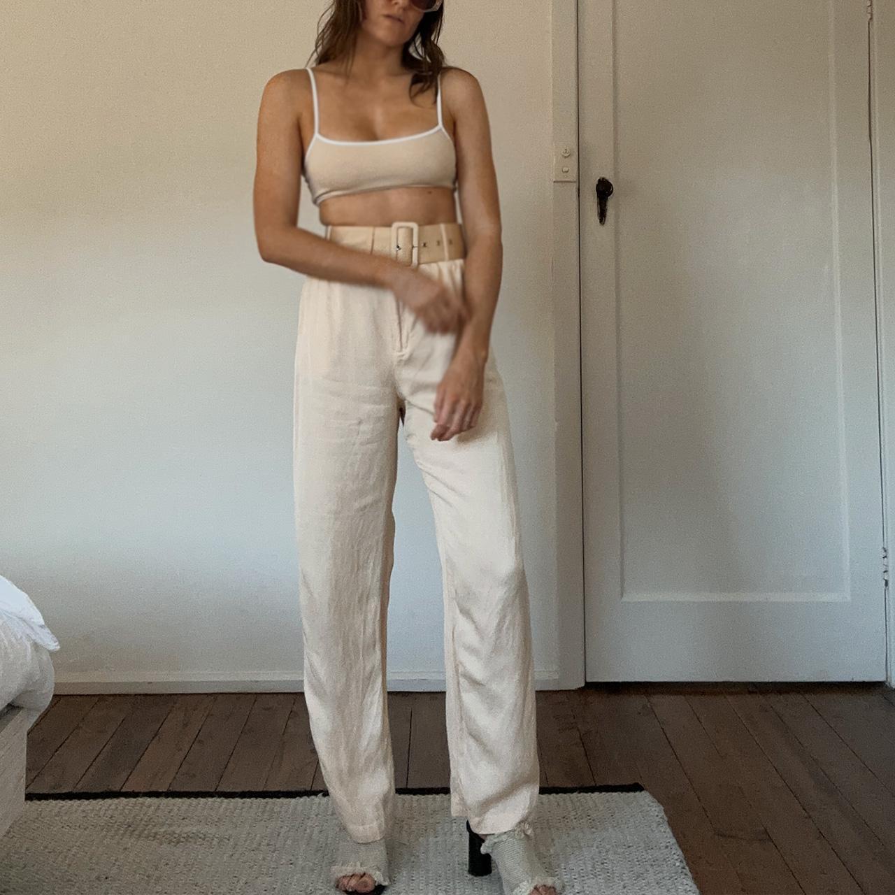 SHONA JOY | PANTS | Lemon Yellow Size 8 51%... - Depop