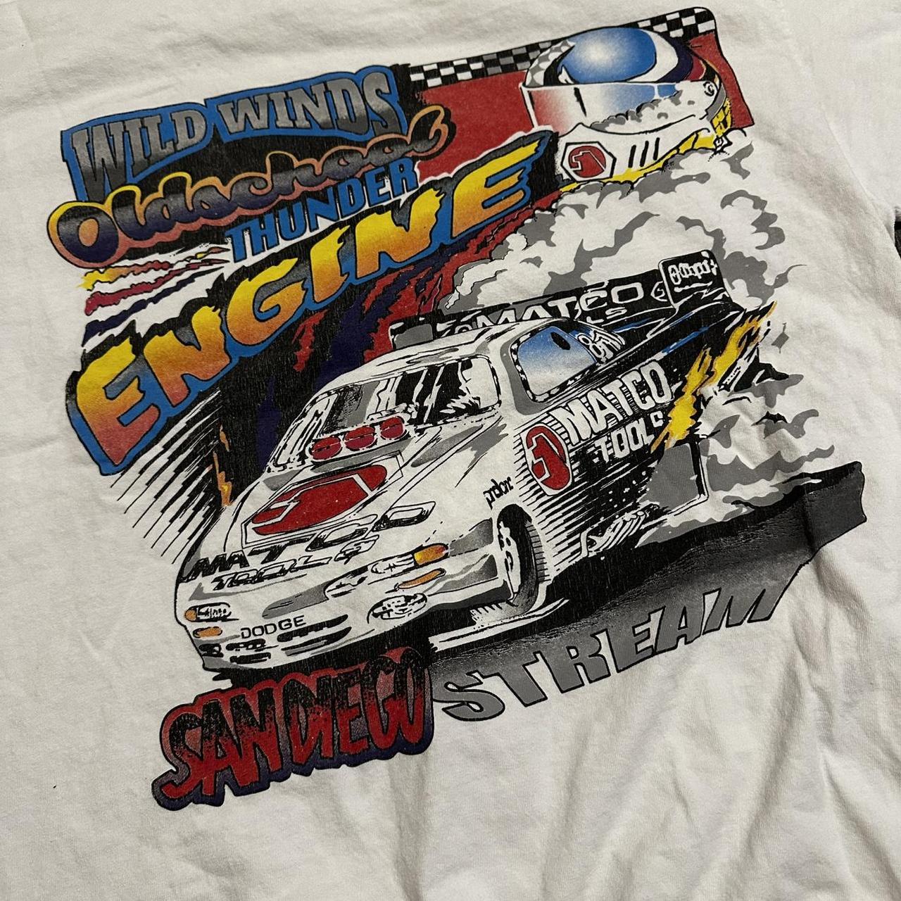 Vintage Wild Winds Car Racing Tee Size... | Depop