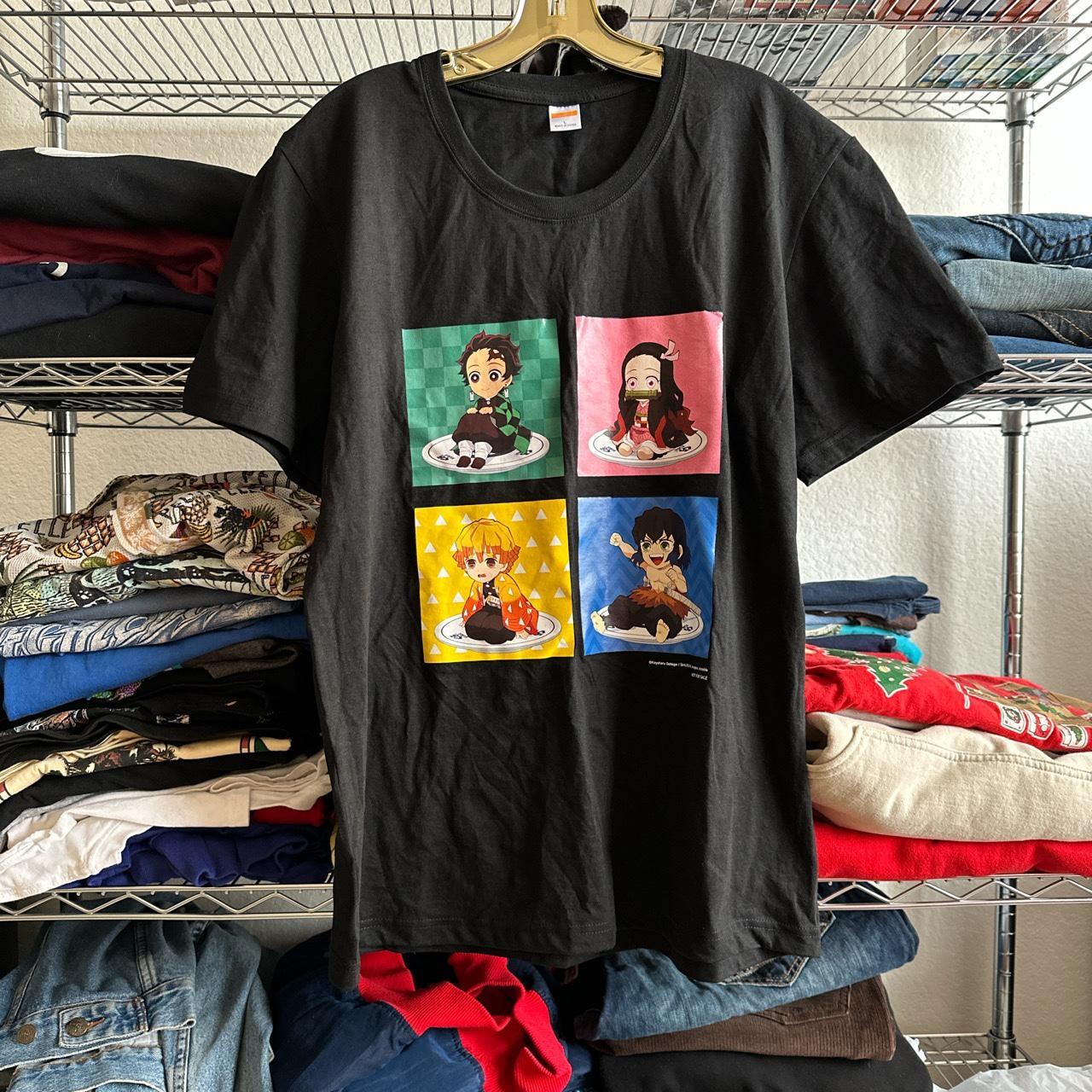 Demon slayer Kura Sushi collab shirt size large. No... - Depop