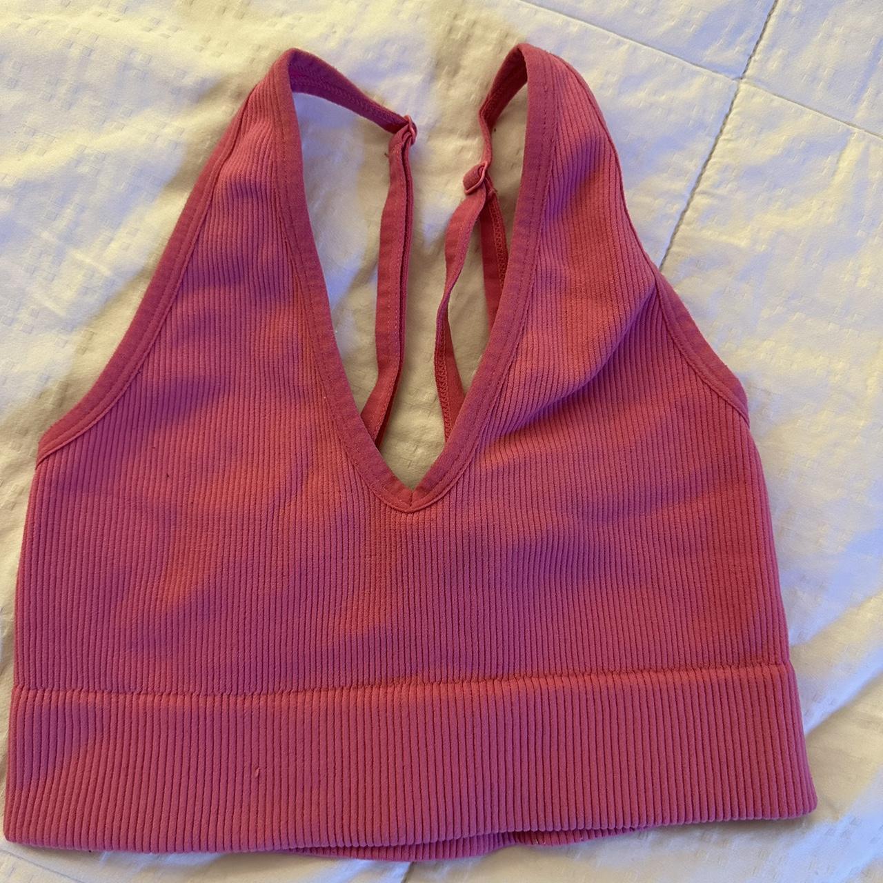 Garage Bra Top Dark Pink size XS - Depop