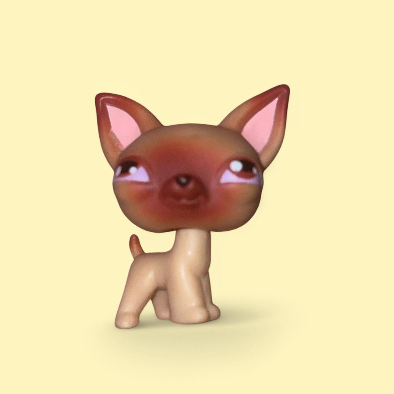 Tan and brown Chihuahua Littlest Pet Shop LPS 1... | Depop