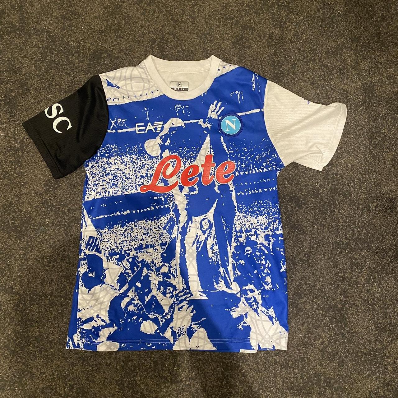 Napoli limited edition training kit with a maradona... - Depop