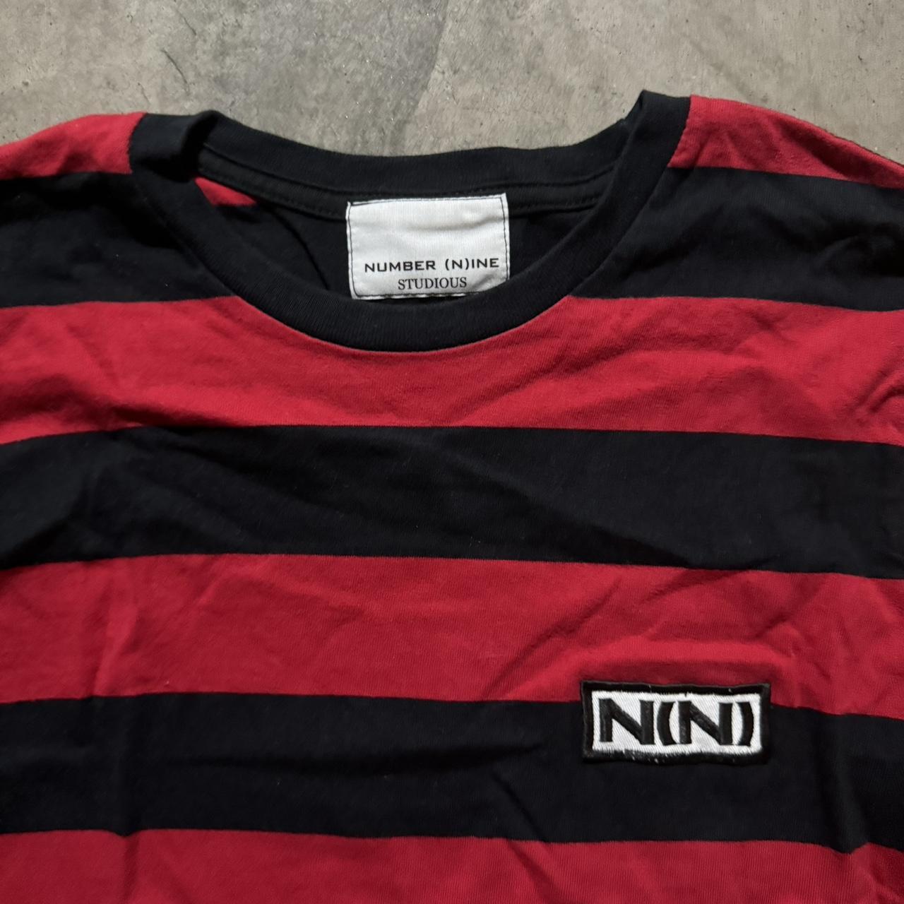 Number Nine x Studious - stripe long sleeve Size S/... - Depop