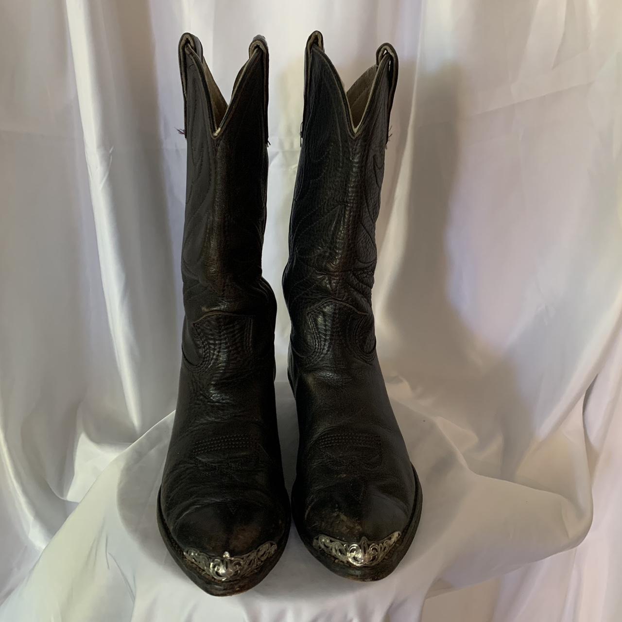 Vintage 1977 Stewart Boot Co leather boots in... - Depop