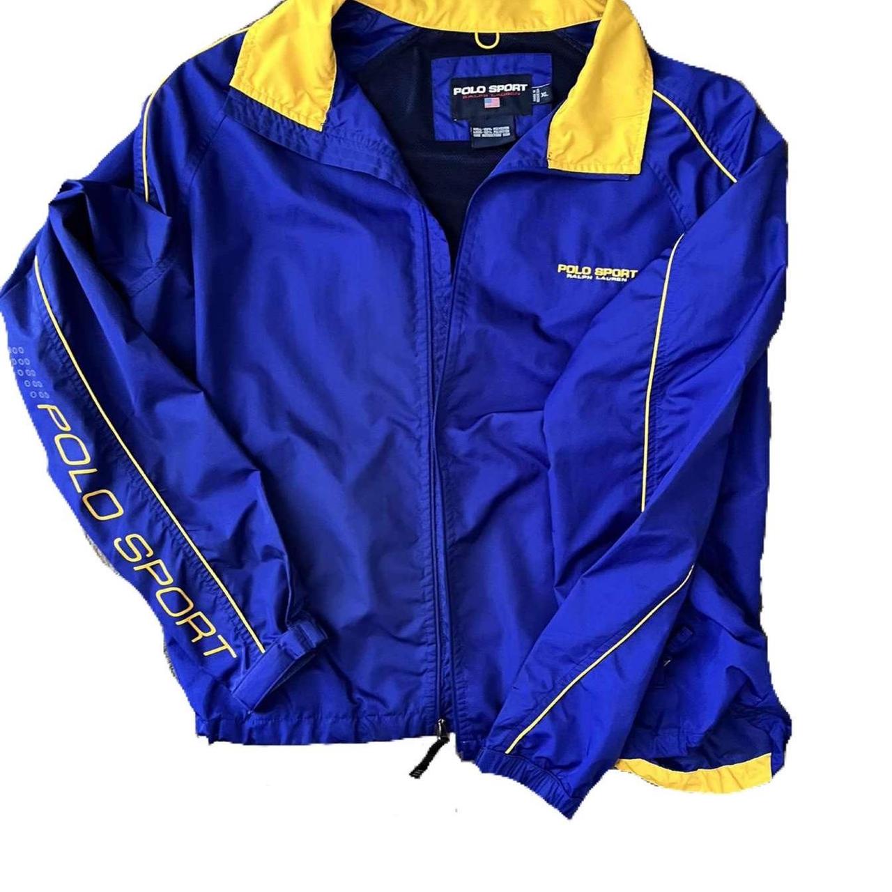 Polo Sport Men's Blue and Yellow Jacket | Depop