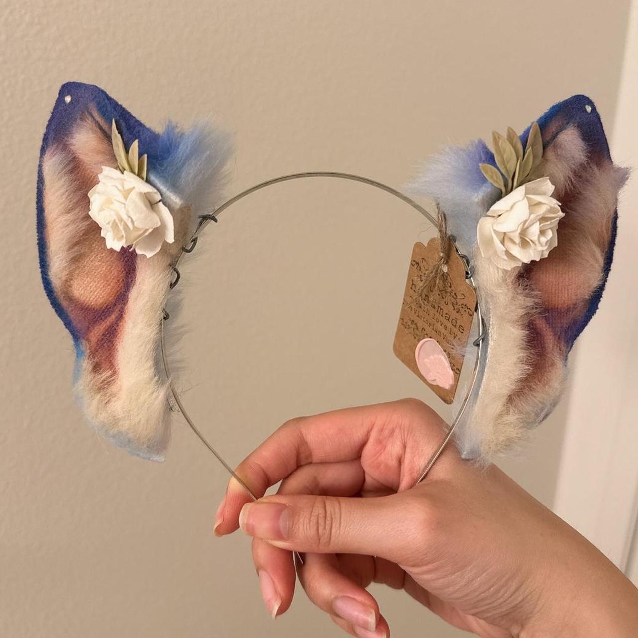Thevictorianvulpine Blue Fox Ears 💙 • not 1st owner,... - Depop