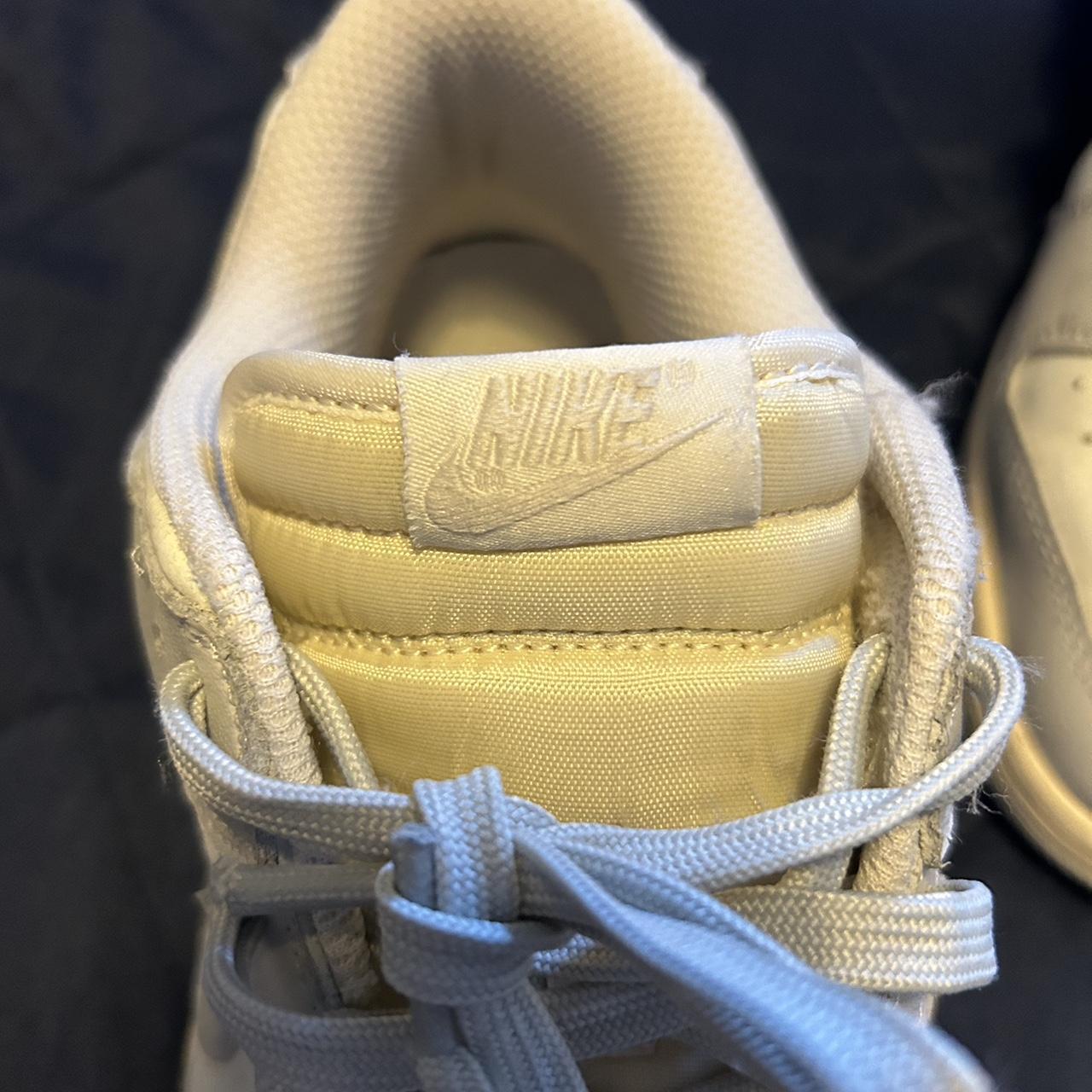Nike Dunk Low cream and white trainers - Depop