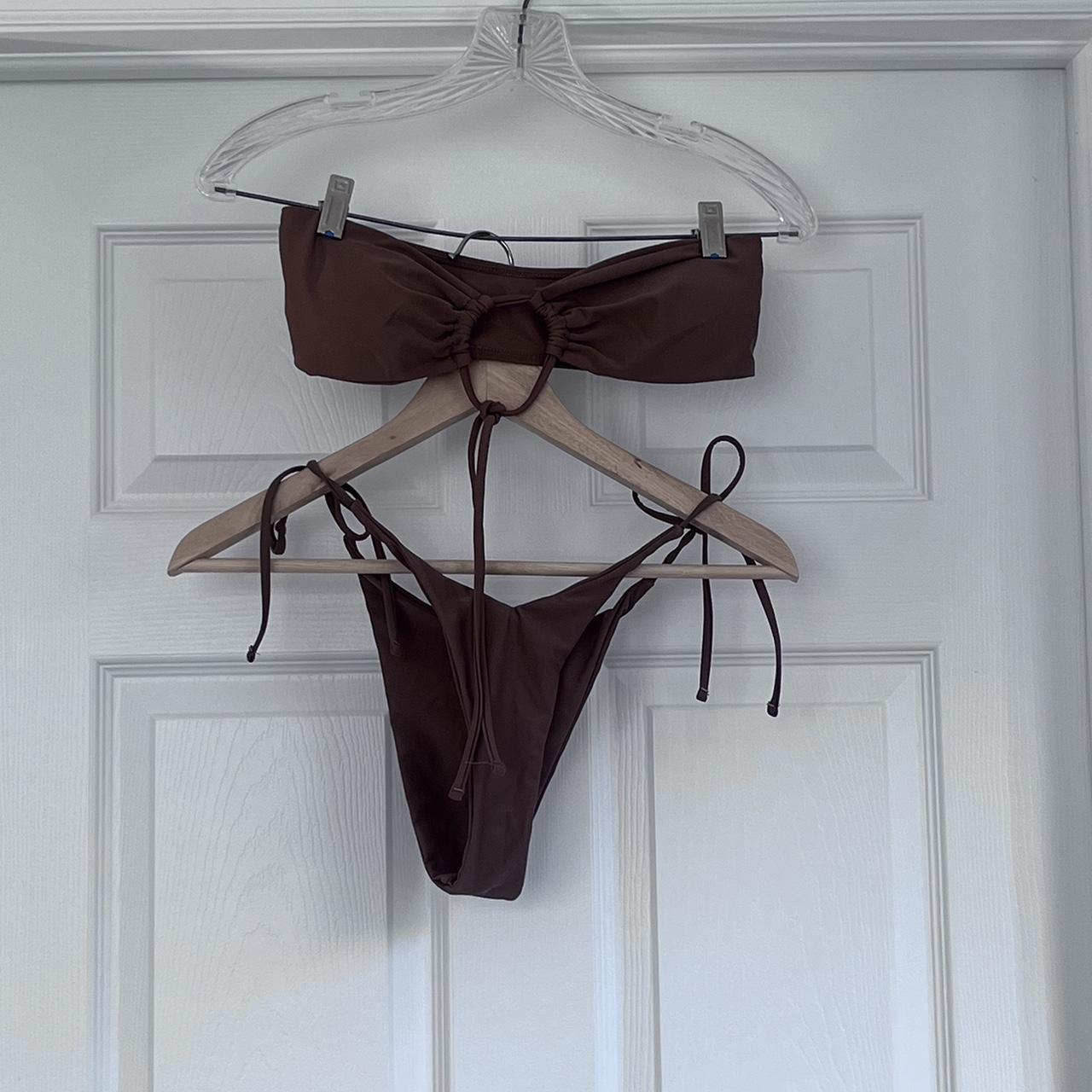 SHEIN Women's Brown Bikinis-and-tankini-sets | Depop