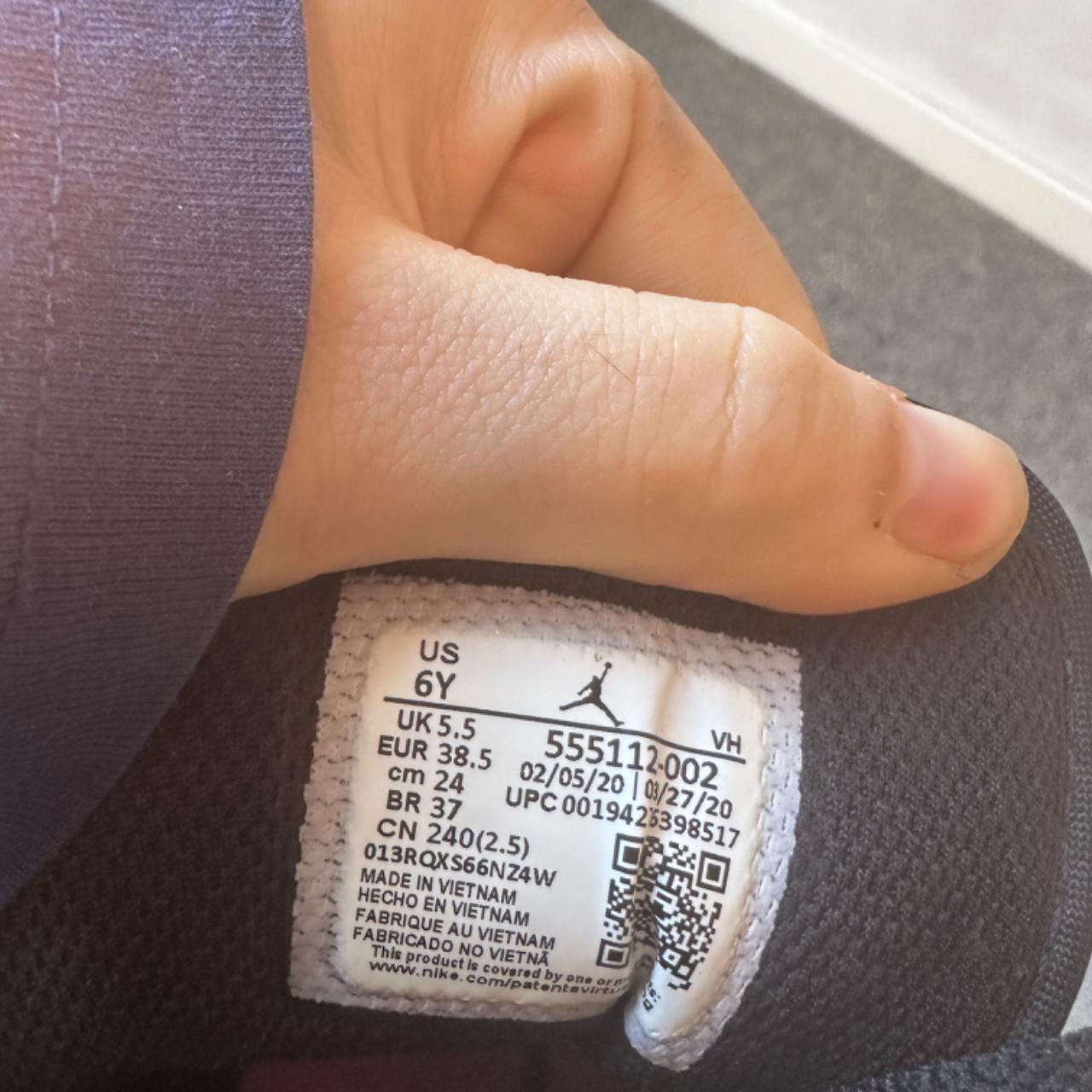 Jordan 'pinksicle' grade school size 6Y, barely... - Depop