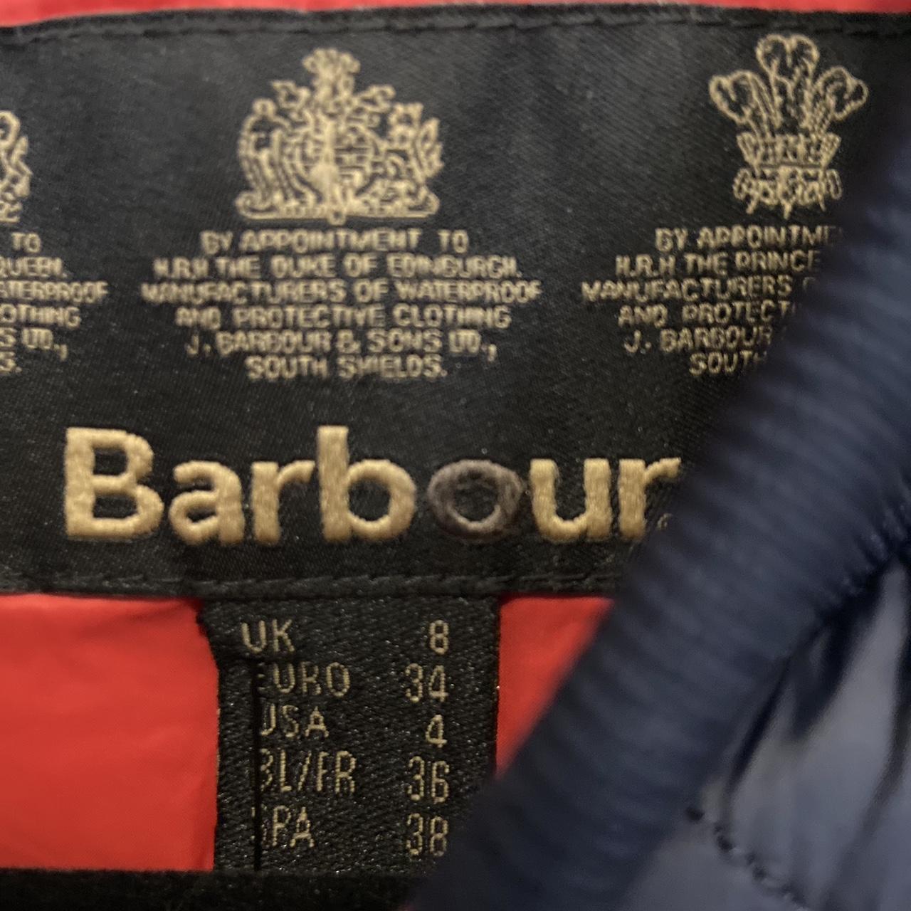 Barbour Navy Bomber Jacket Size 4 Fits like a size... - Depop