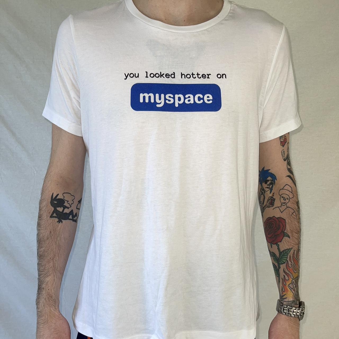 “you looked hotter on myspace” t-shirt 🌐🛗 size : L... - Depop